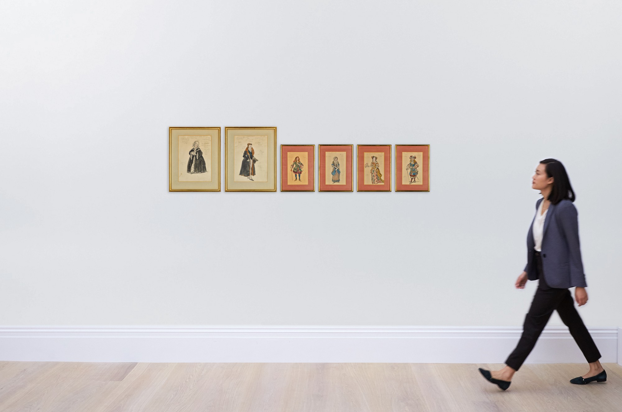 Four Costume Designs for Sleeping Beauty and Two for Petrushka (six ...