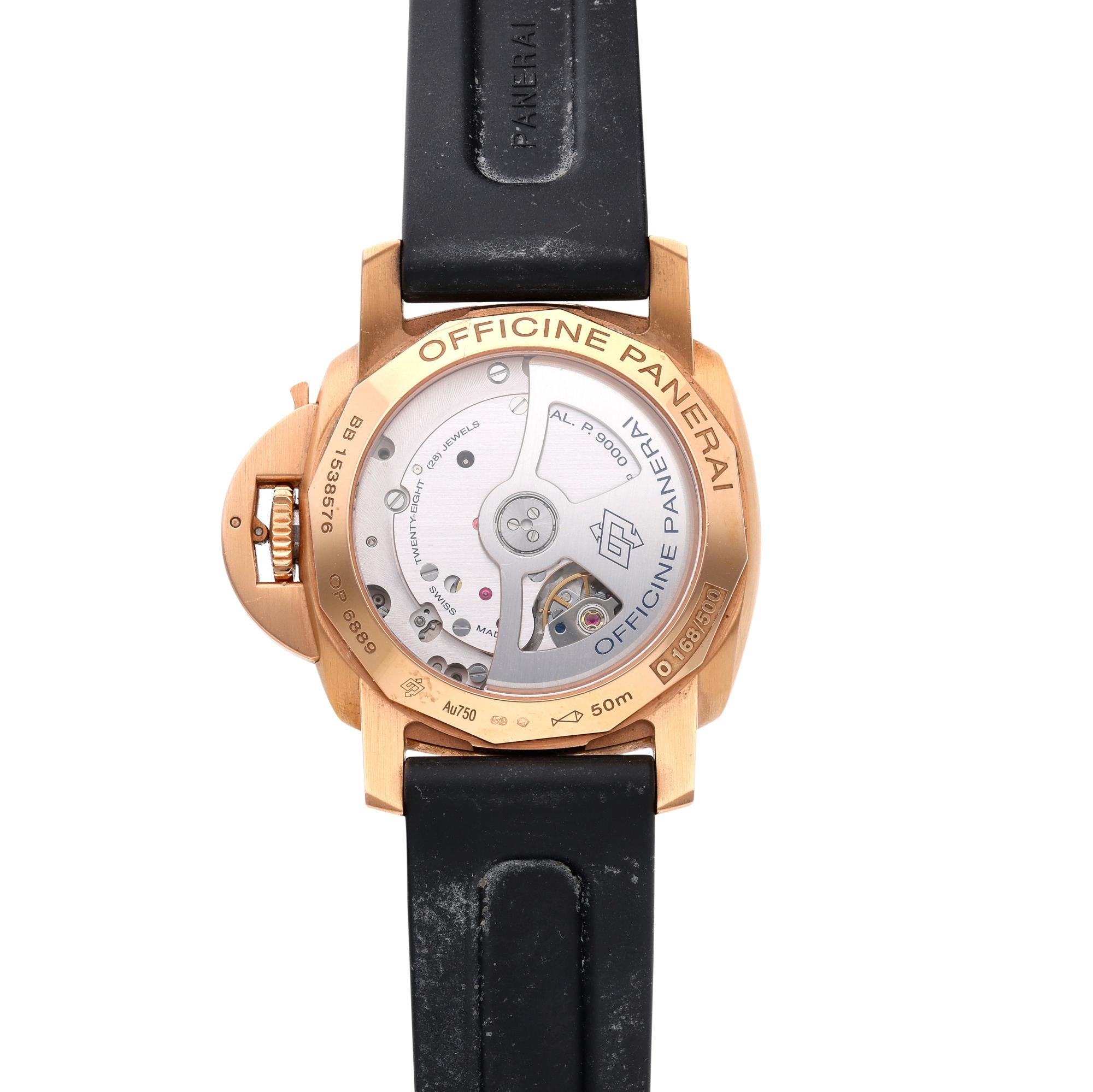 Reference PAM00393 Luminor 1950 Marina, A pink gold automatic ...