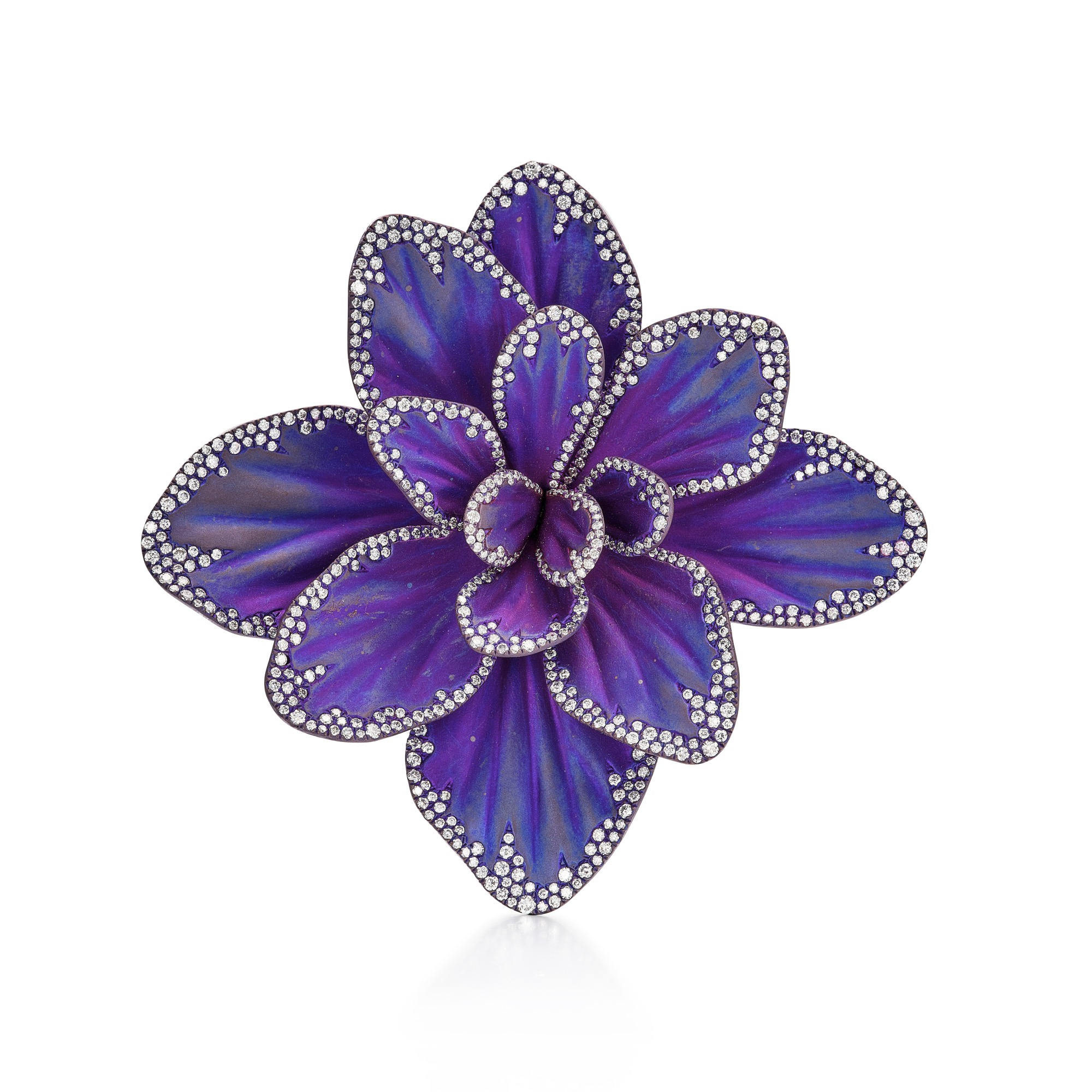 Titanium and Diamond Brooch | 鈦金屬 配 鑽石 胸針 | Magnificent Jewels II ...