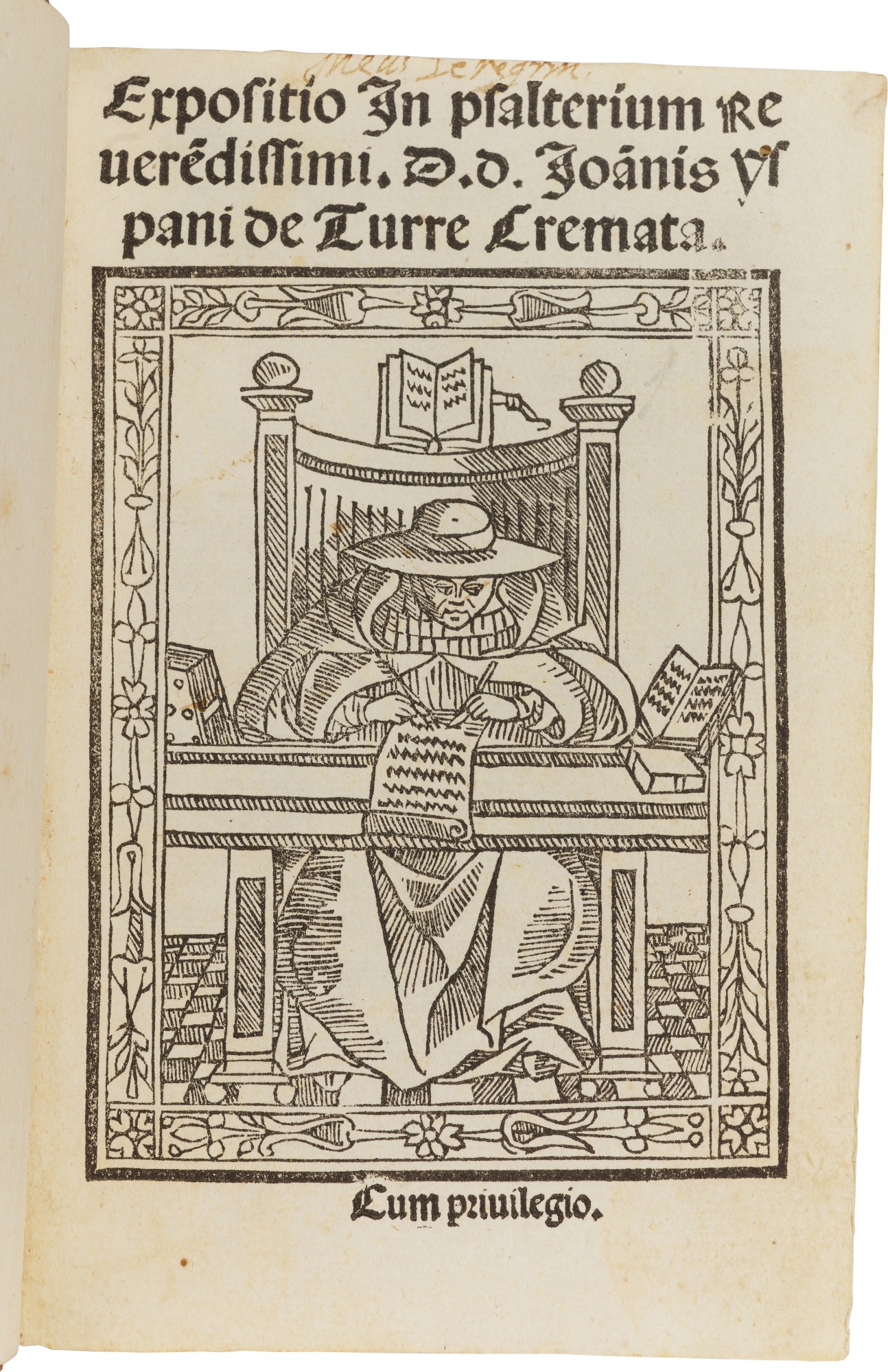 Turrecremata, Expositio in Psalterium, Venice, 1502, later calf ...