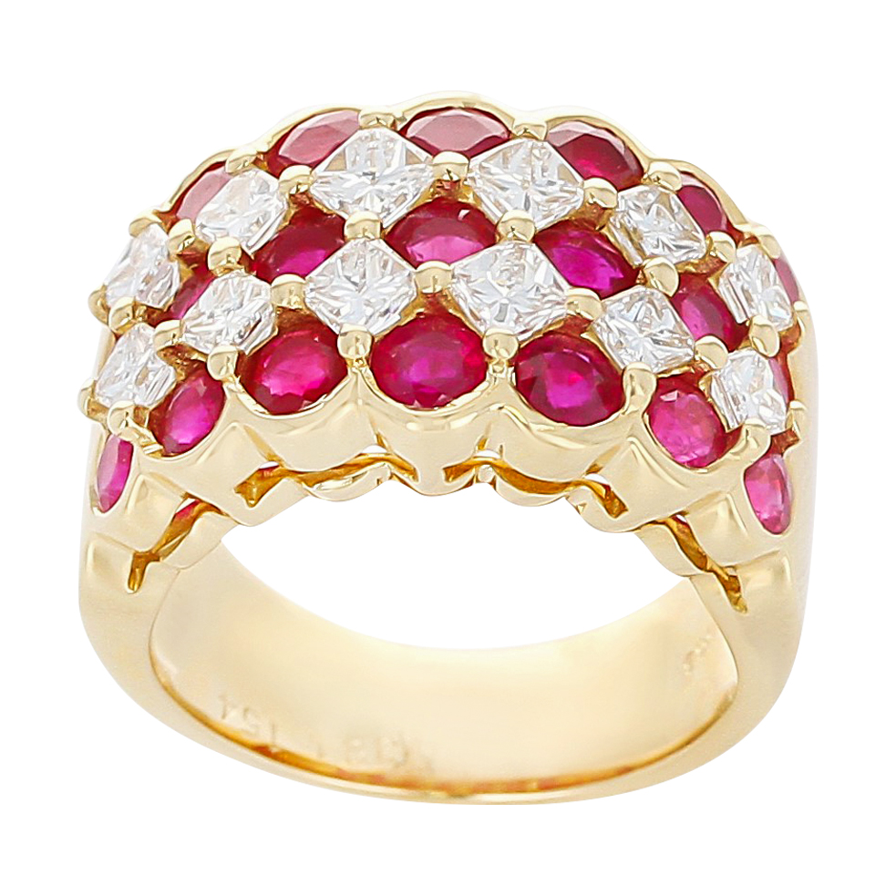 Gold, Ruby And Diamond Wide Ring Available For Immediate Sale At Sotheby’s