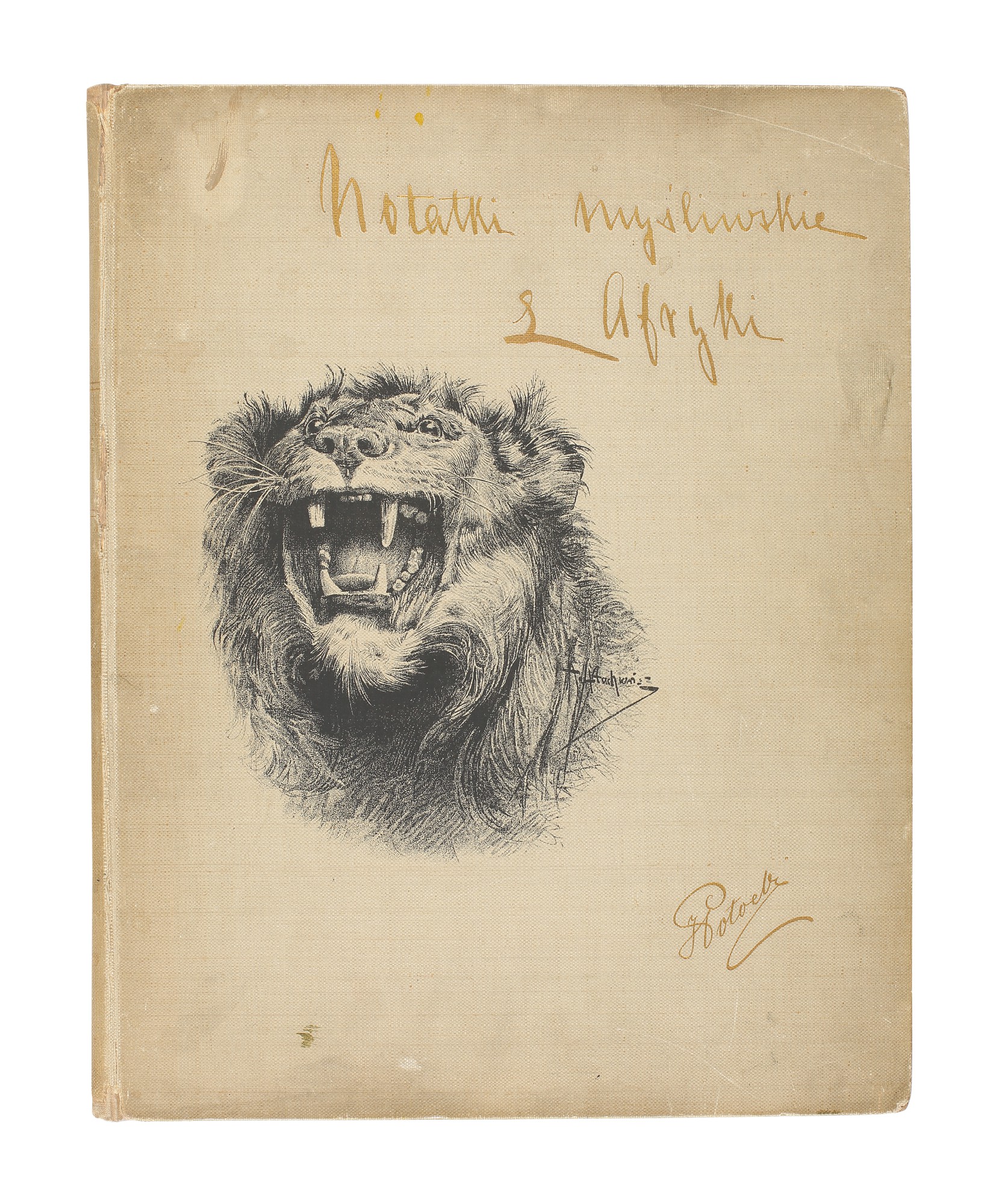 POTOCKI, JOSEPH, COUNT | Notatki Mysliwskie Z Afryki Somali (Sport in ...