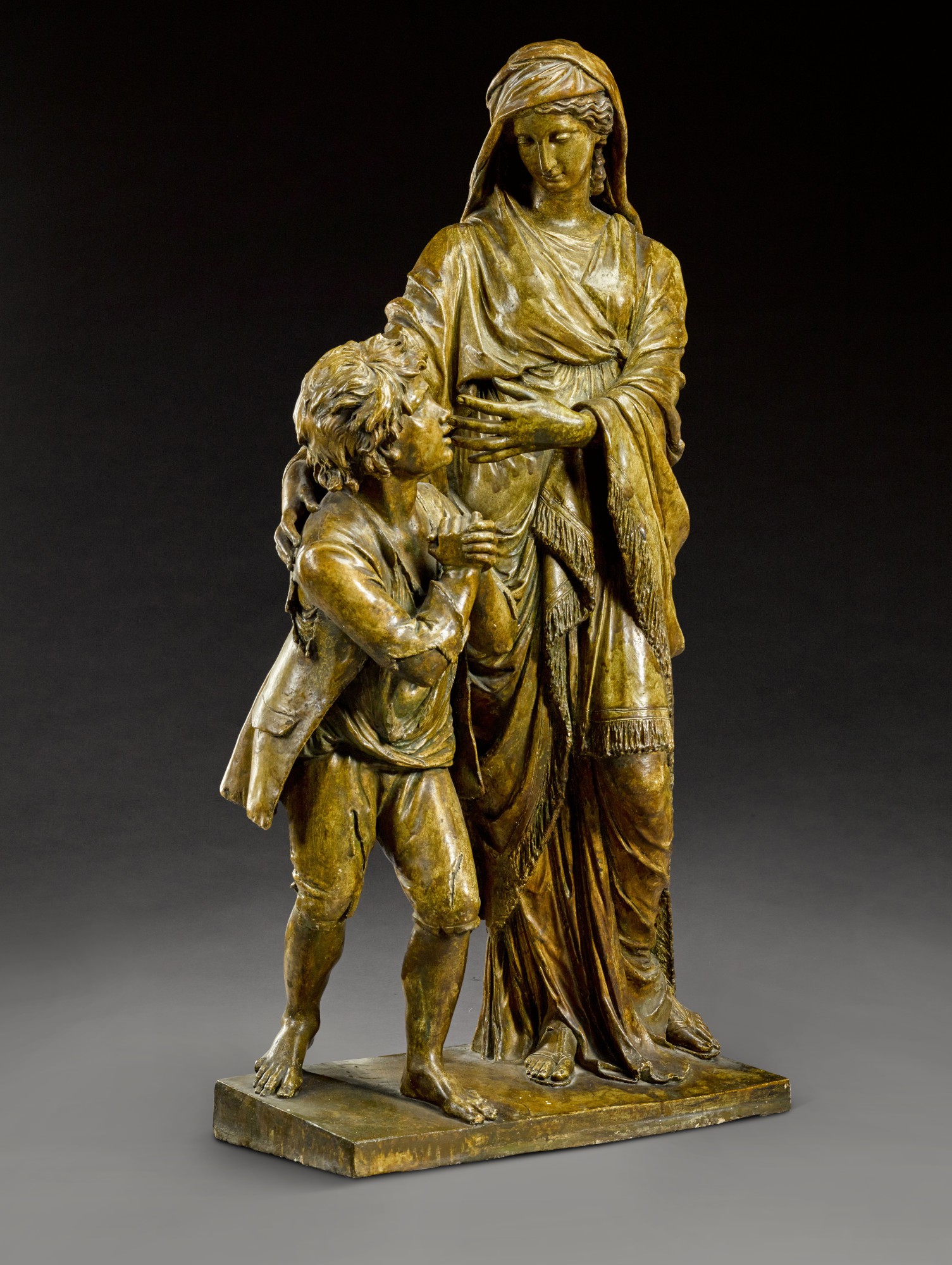 John Bacon (1740-1799) | British, circa 1777 | Charity assisting a poor ...