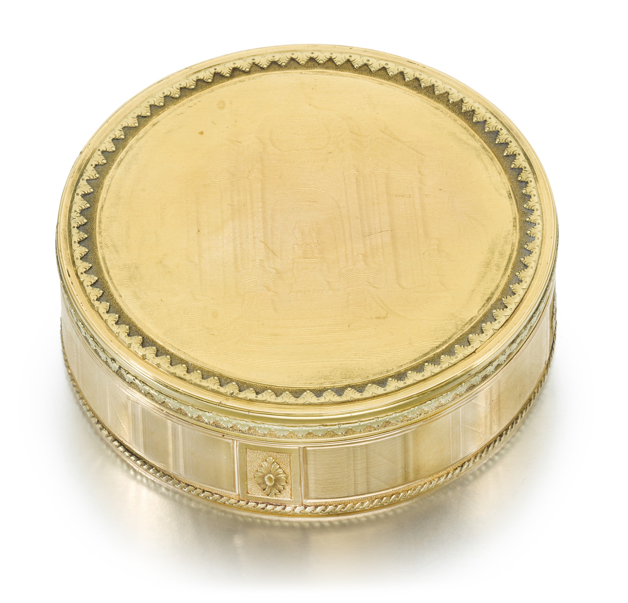 A two-colour gold powder box, probably Geneva, late 18th century | Gold ...