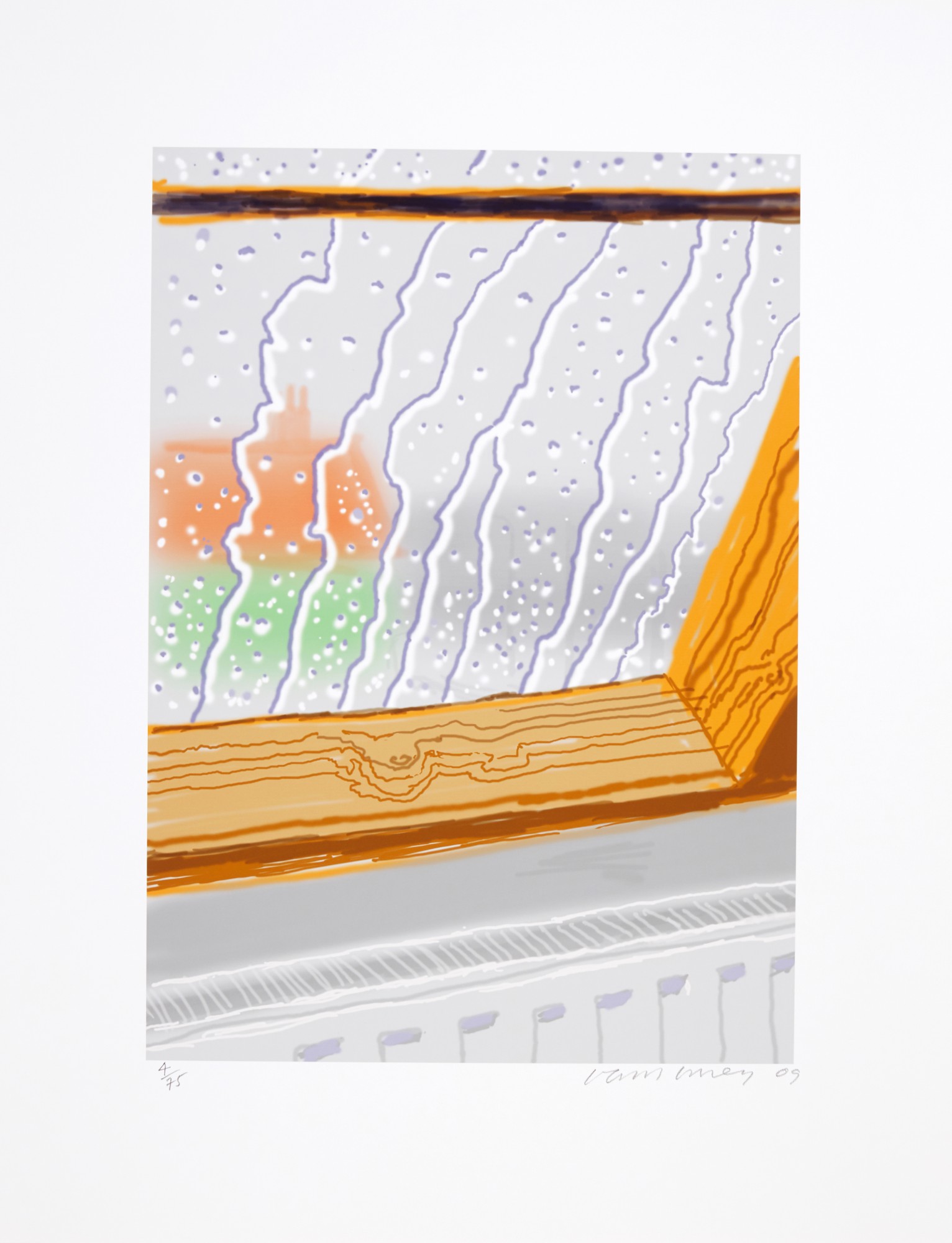 DAVID HOCKNEY R.A | RAIN ON THE STUDIO WINDOW | Made in Britain | 2020 ...