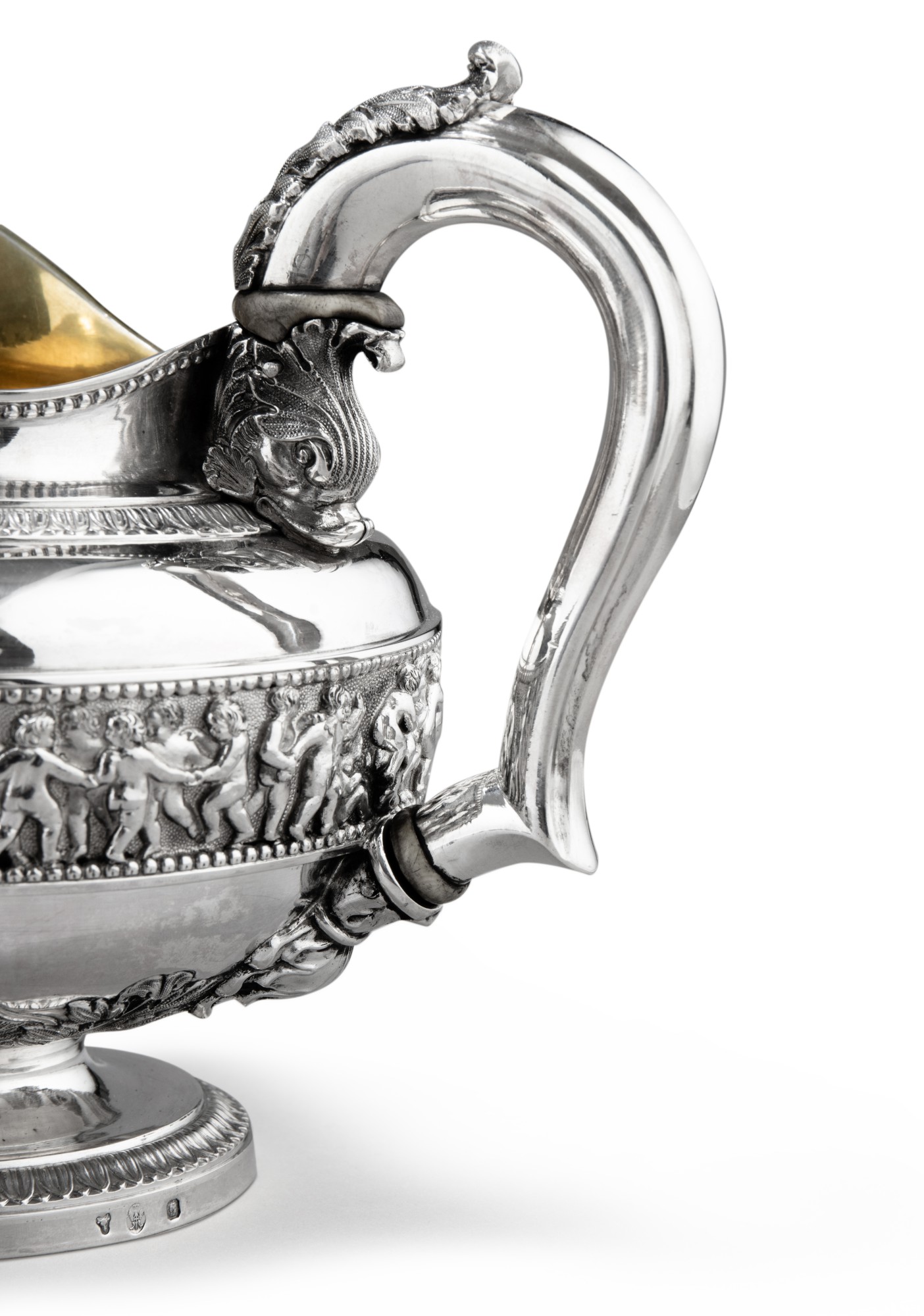 Three-piece silver tea service in the Empire style, F. Durand, Paris ...