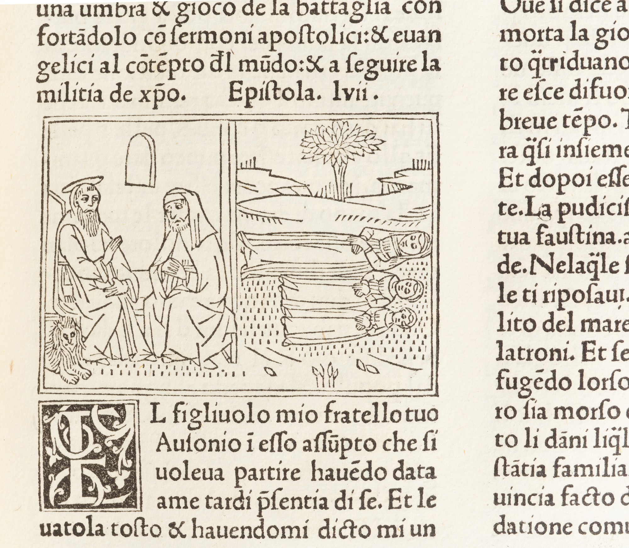 Hieronymus, Epistole [Italian], Ferrara, 1497, blue crushed morocco ...