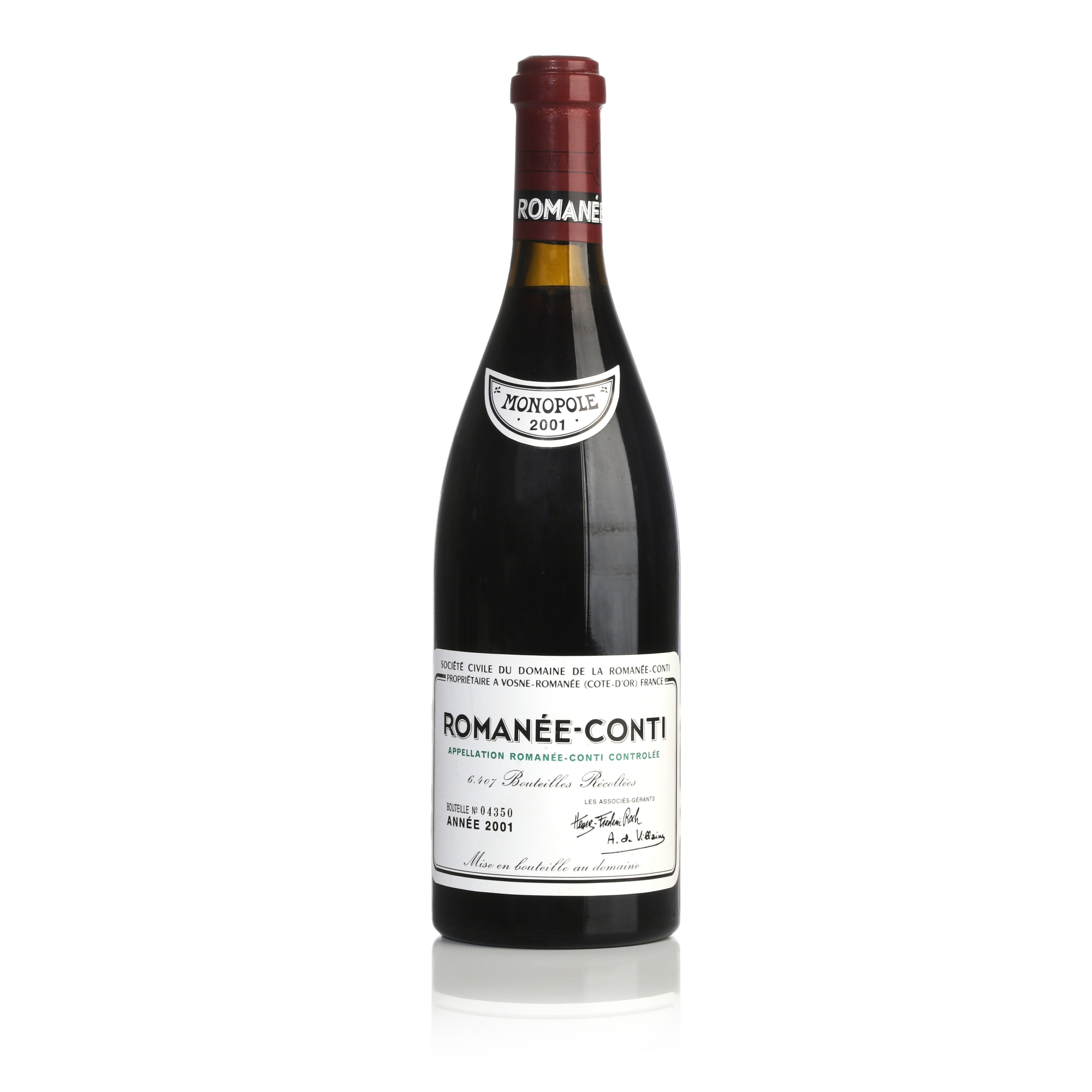 Romanée Conti 2001 Domaine de la Romanée-Conti (1 BT) | Eminent Alpine ...