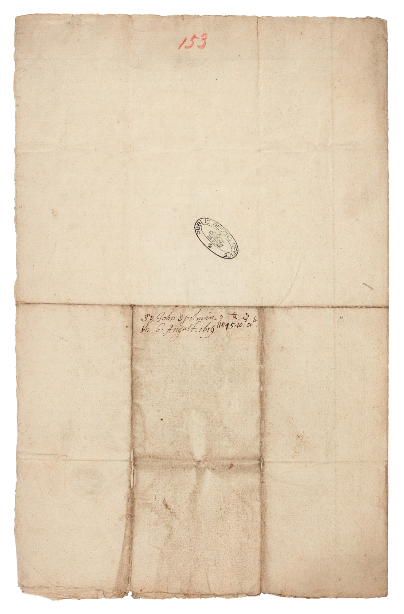 Sir John Spilman | Document signed, bill of sale for jewellery ...