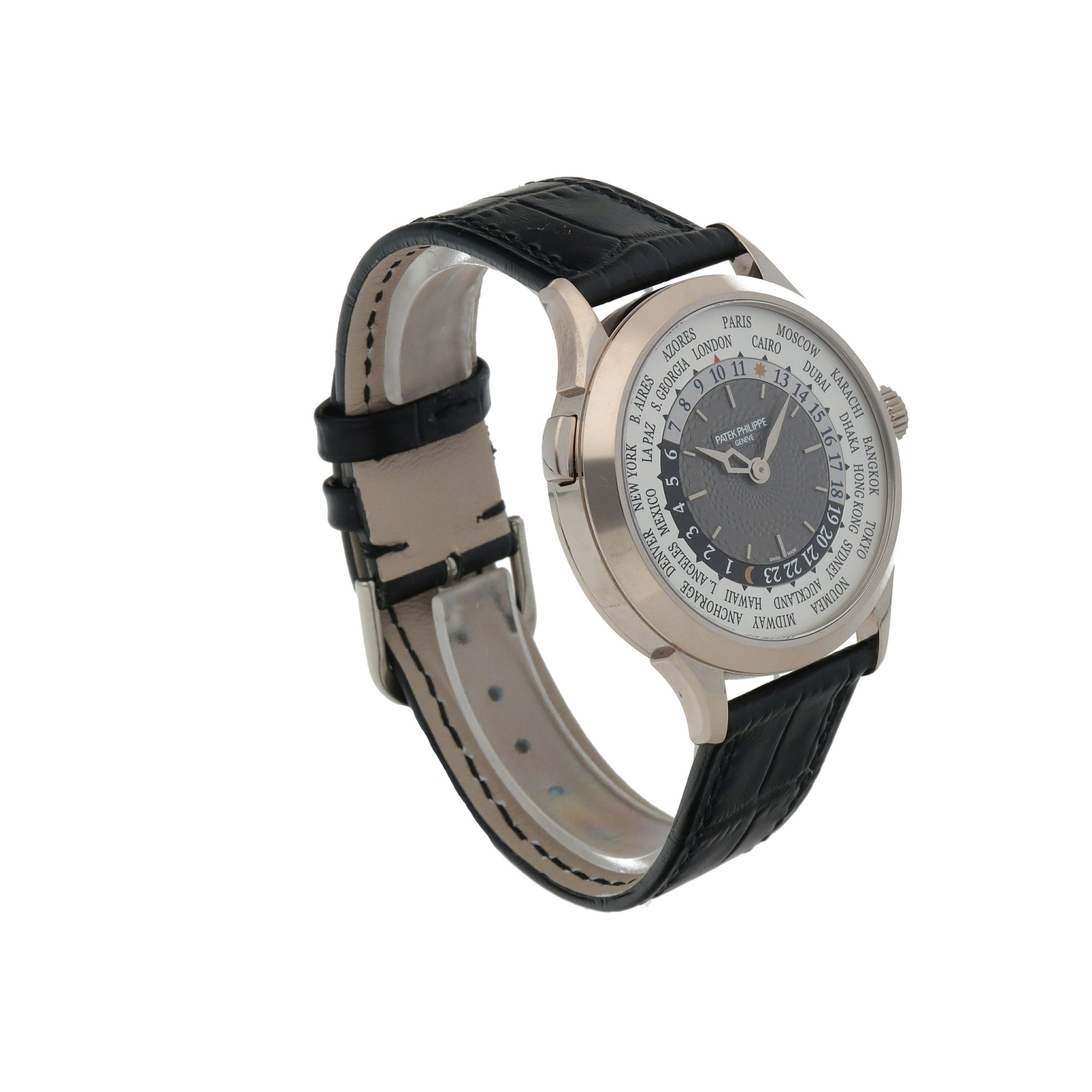 Ref. 5230G-001, White gold world time wristwatch Circa 2016 | 百達翡麗 ...