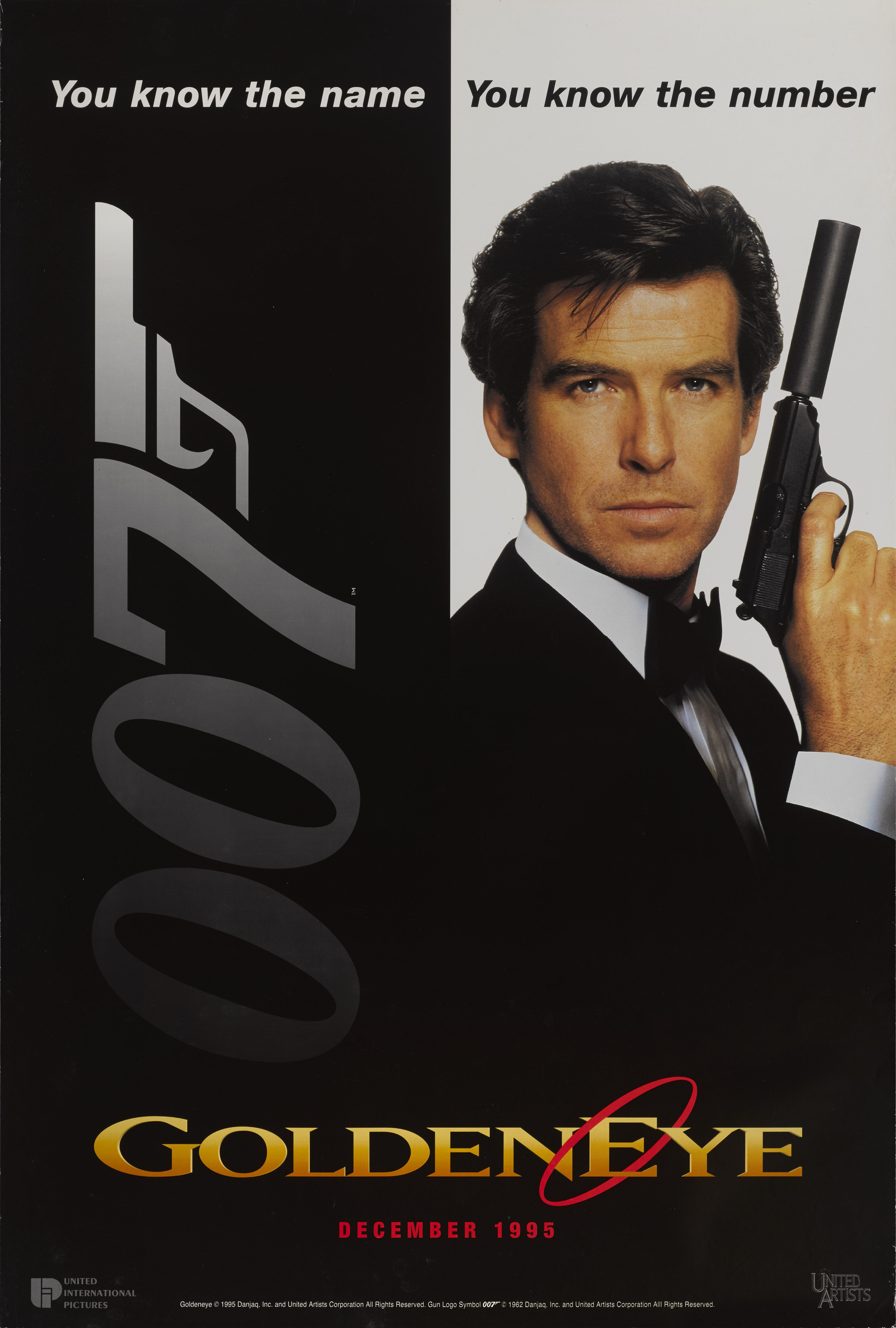 GOLDENEYE (1995) TWO POSTERS, US, ADVANCE, WITH US, DECEMBER ADVANCE ...