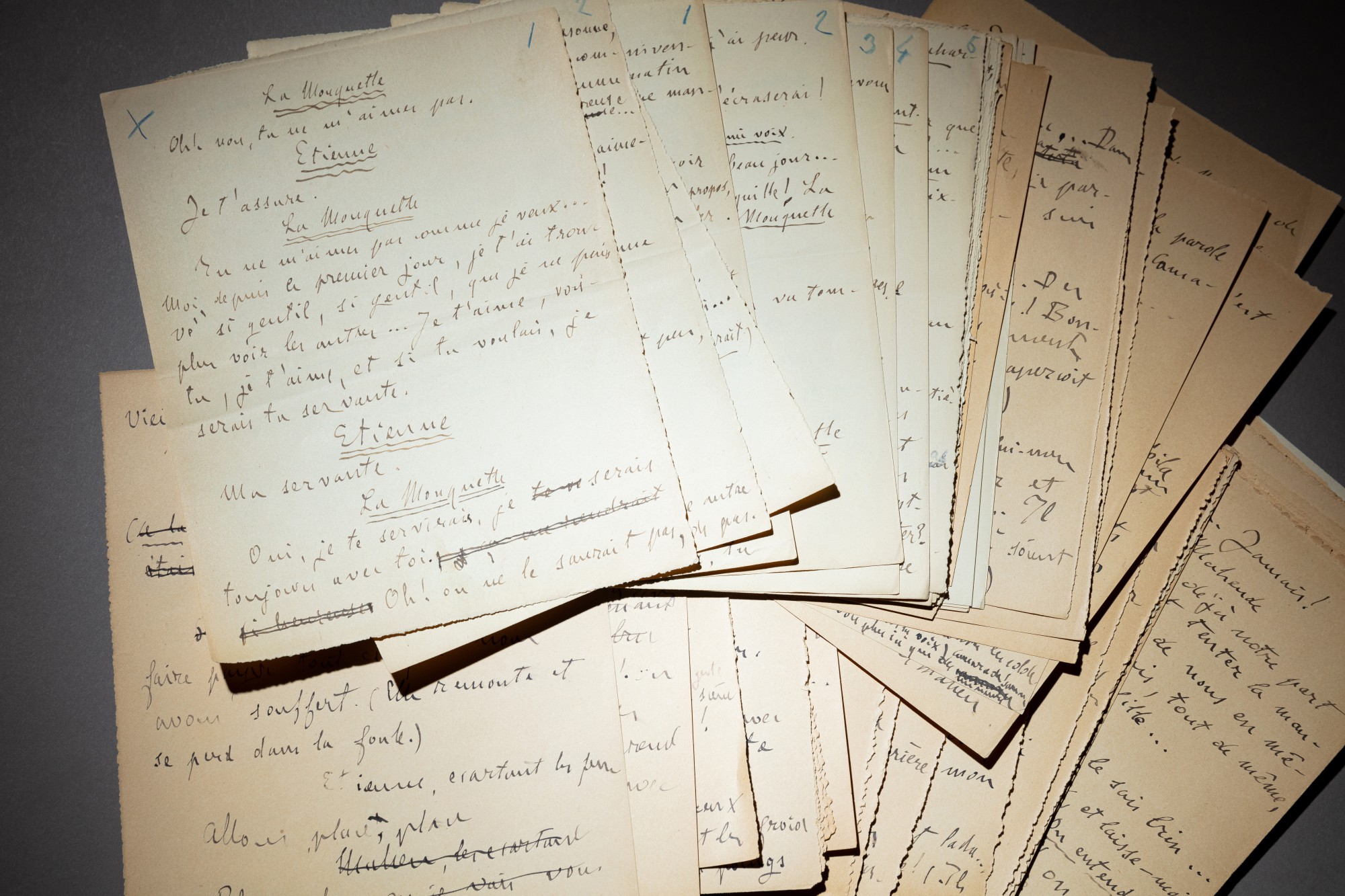 Germinal [1885]. Manuscrit autographe de l'adaptation théâtrale. Le ...