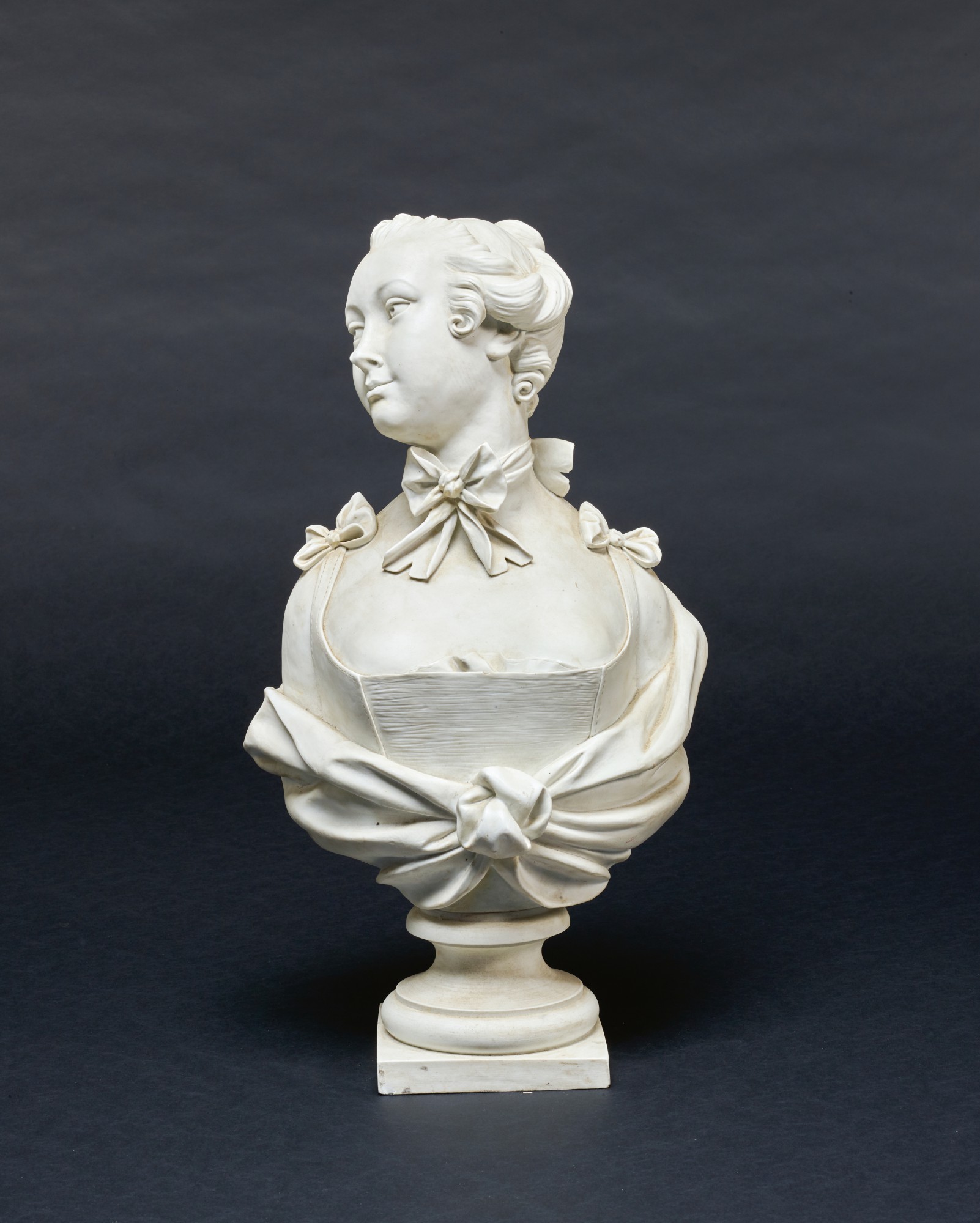 A French white biscuit portrait bust of a lady, 19th century | Gold ...
