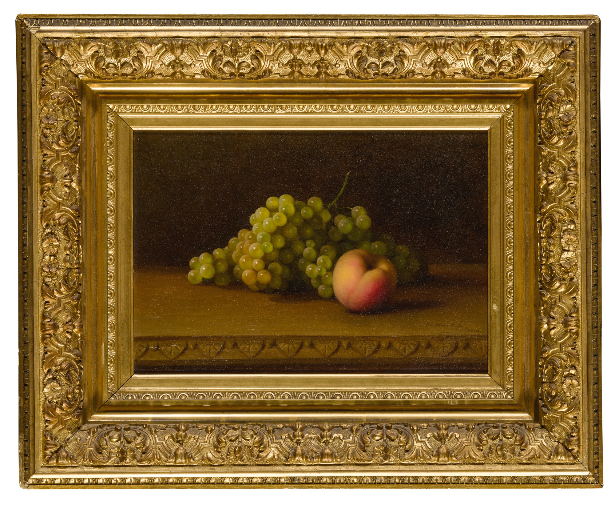 GEORGE HENRY HALL | GRAPES AND PEACH | American Art | 2020 | Sotheby's