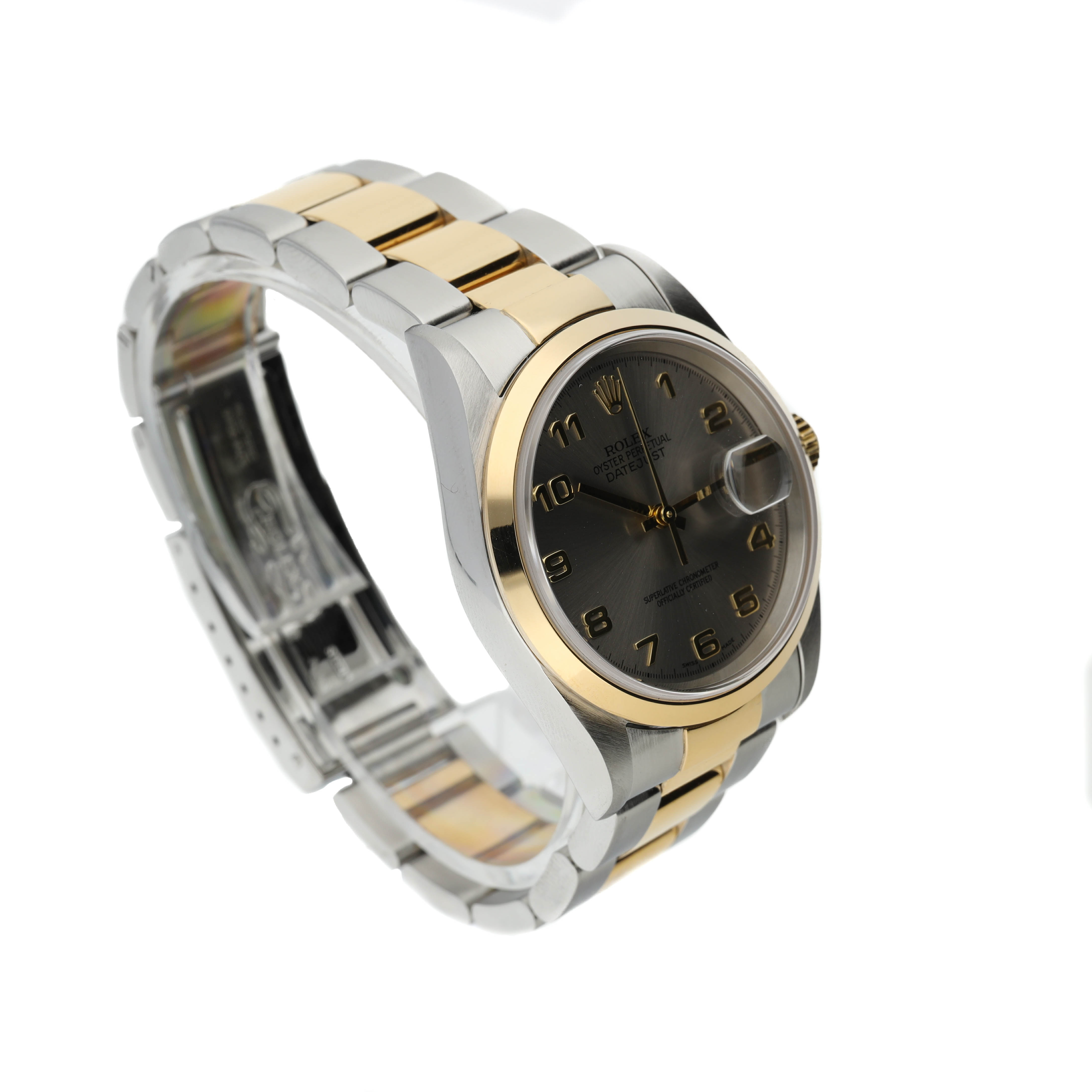 ROLEX | REFERENCE 16203 DATEJUST A STAINLESS STEEL AND YELLOW GOLD ...