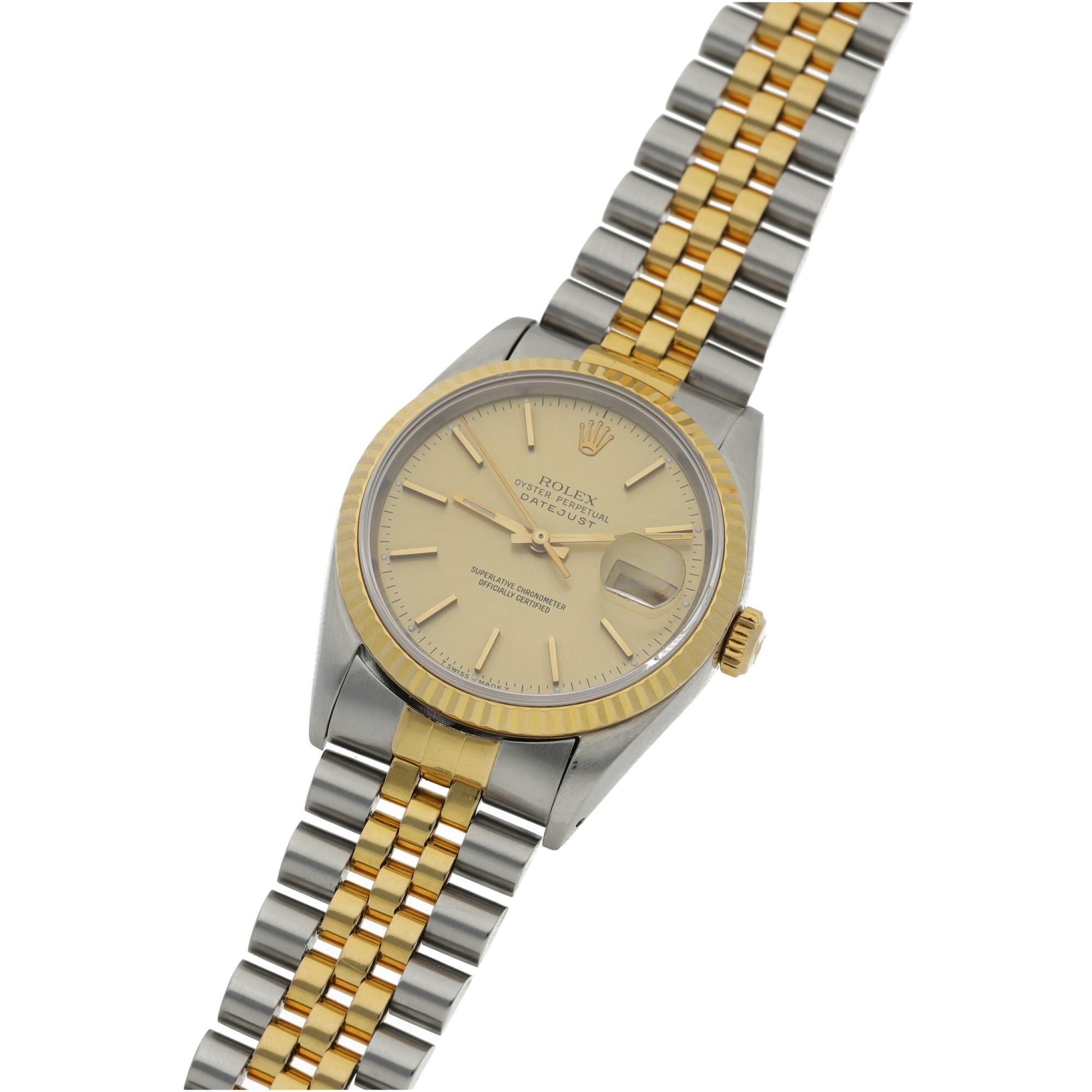 ROLEX | REF 16233 DATEJUST, A STAINLESS STEEL AND YELLOW GOLD AUTOMATIC ...