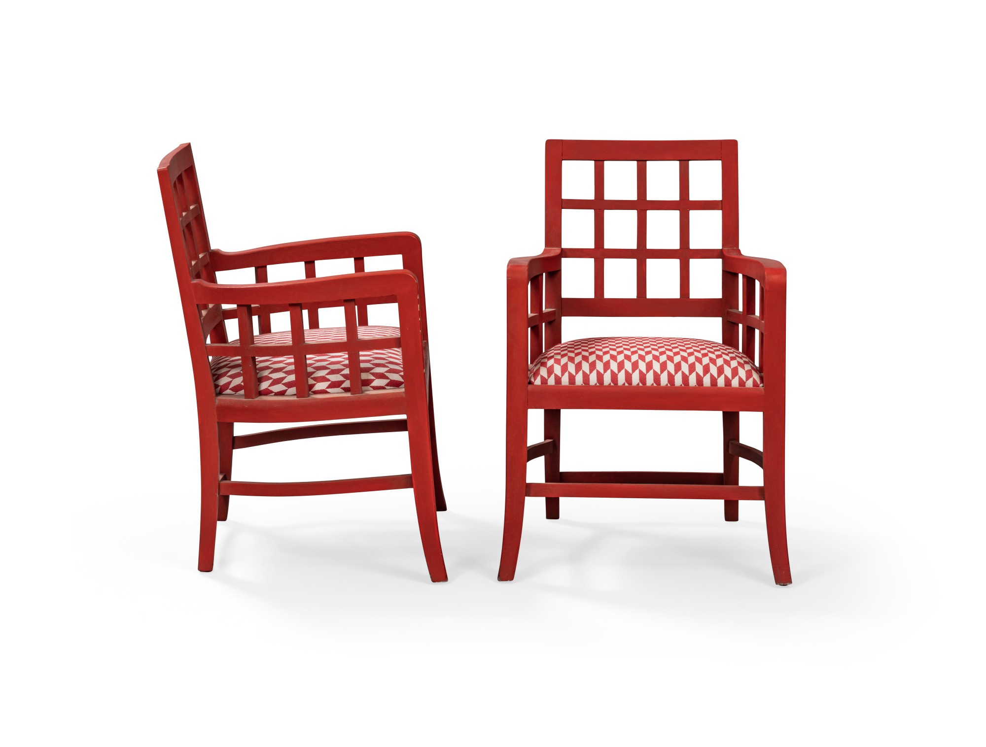 Attributed to Tectona House Suite of four armschairs and a teck table ...