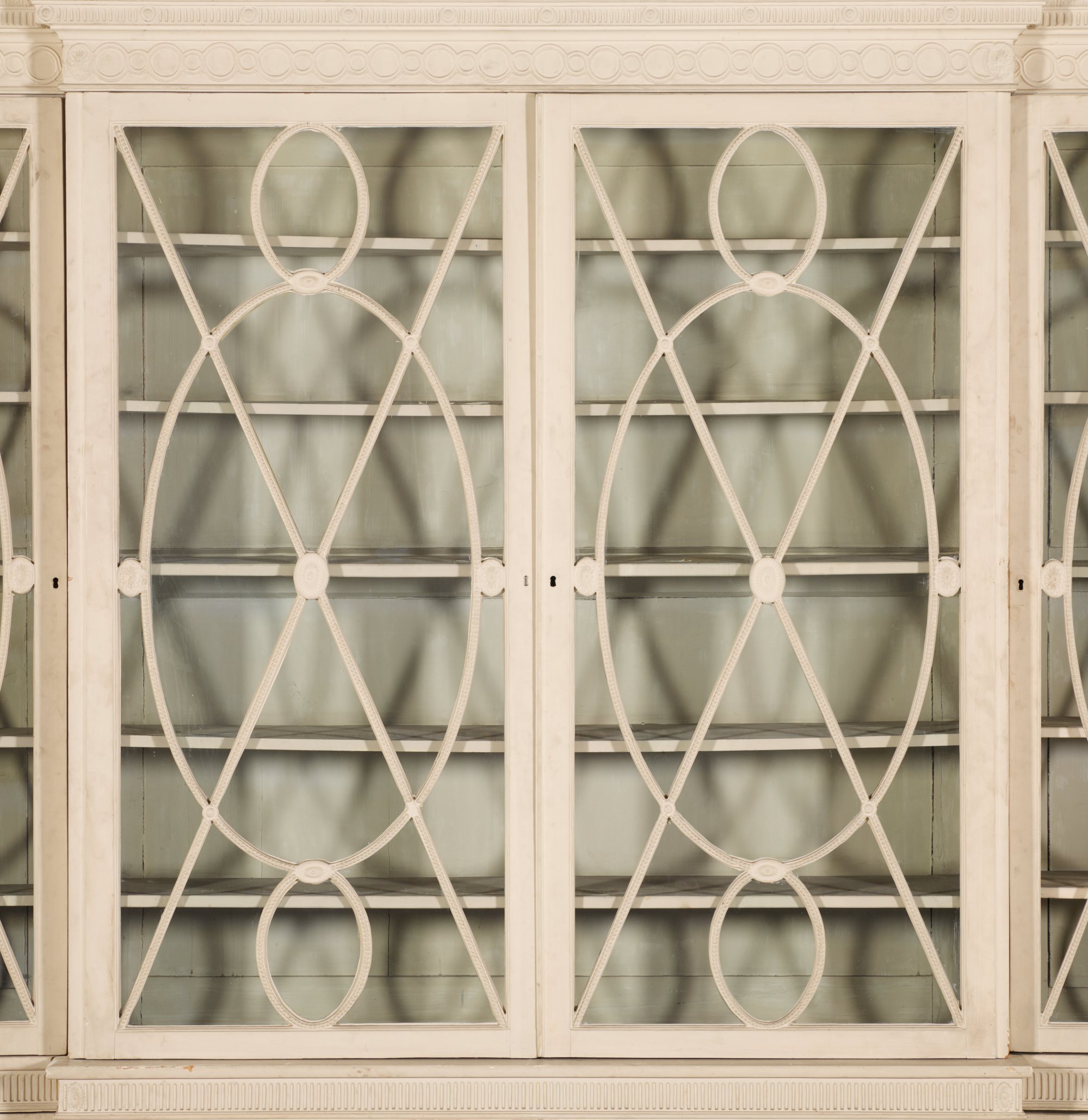 A George III painted breakfront bookcase, circa 1775 | Royal & Noble ...