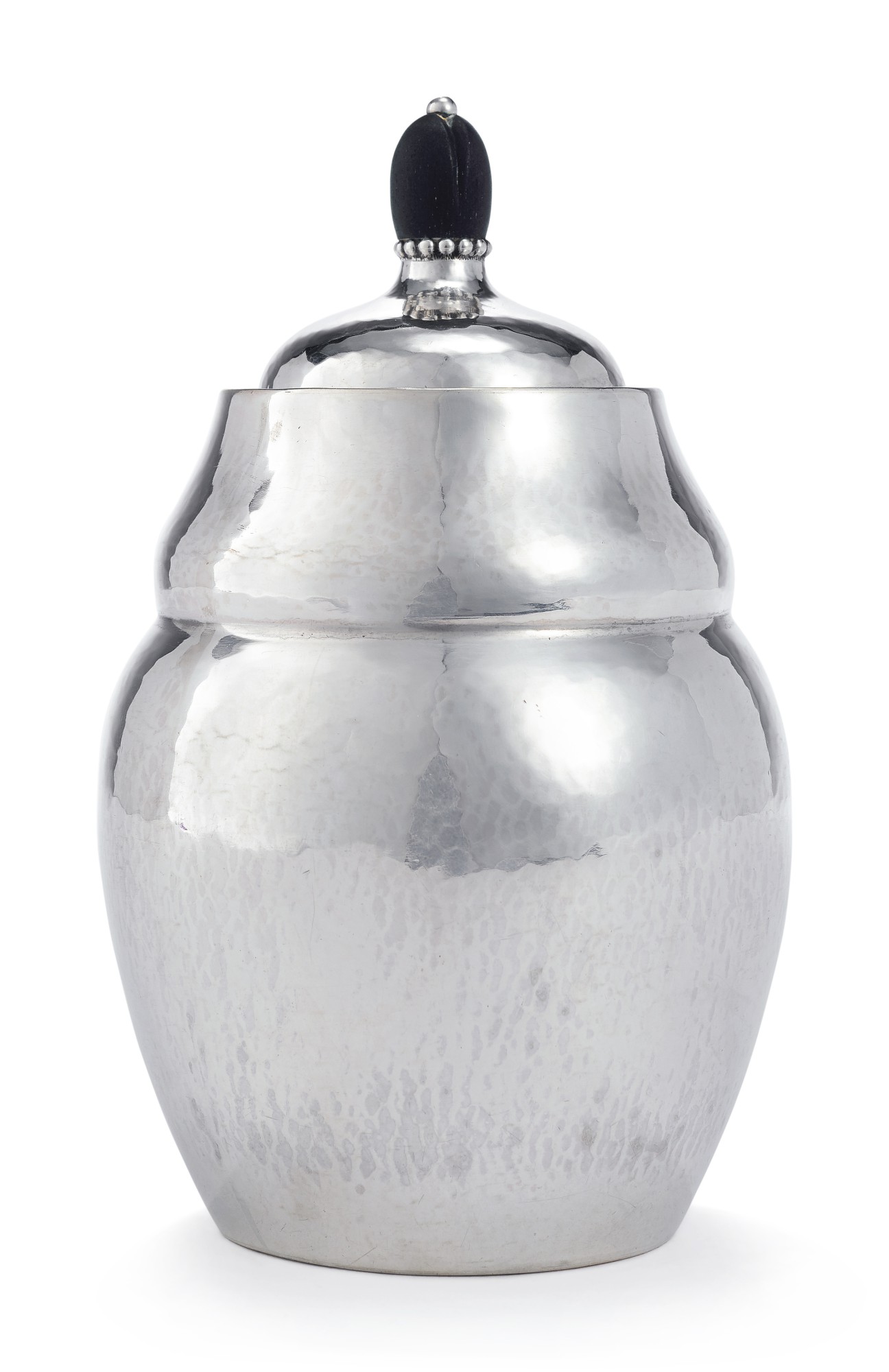 A Rare Danish Silver and Wood Tea Caddy, No. 1, Georg Jensen ...