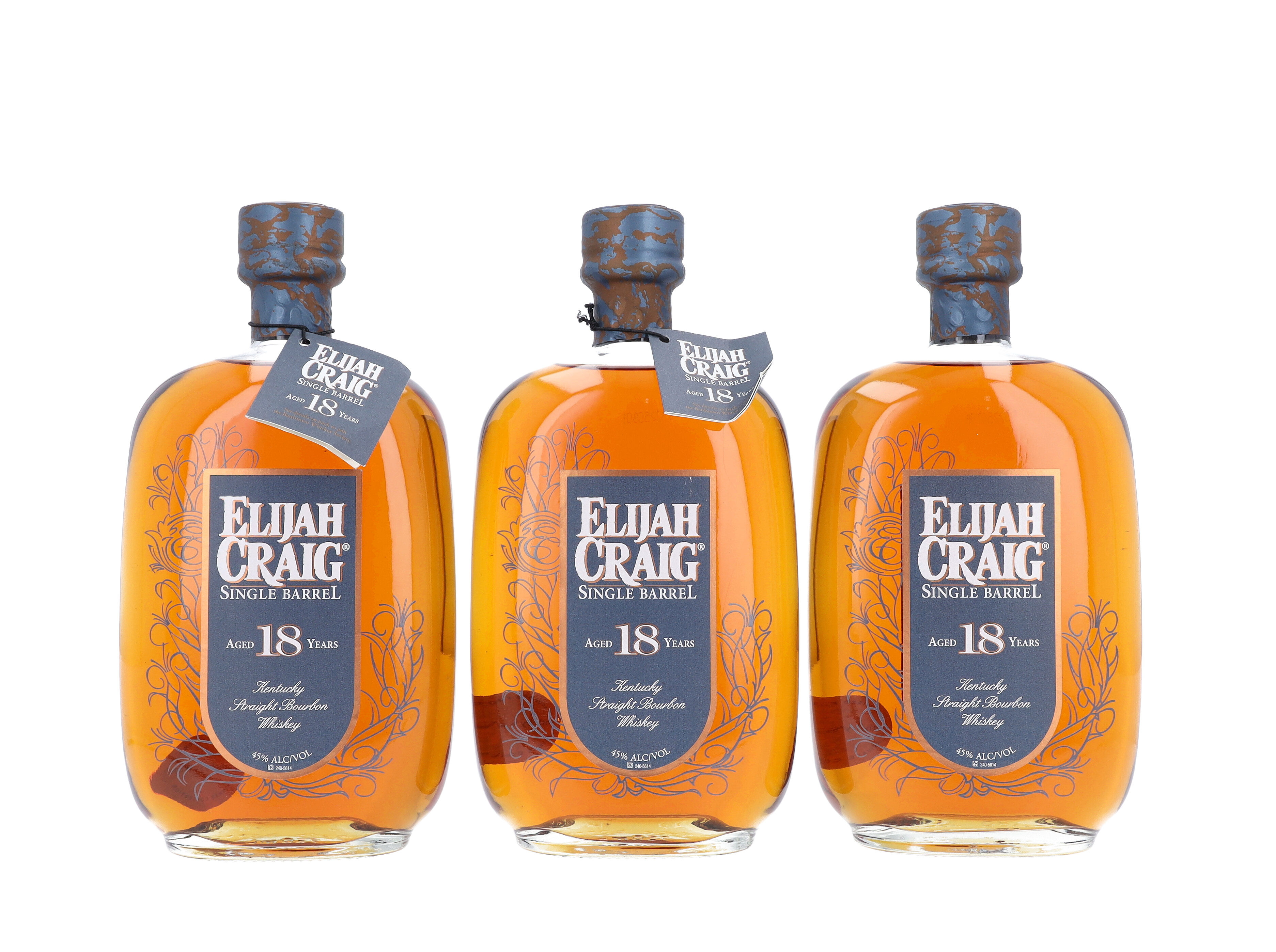 Elijah Craig Single Barrel 18 Year Old 45.0 abv 1997 (3 BT75) | Bourbon ...