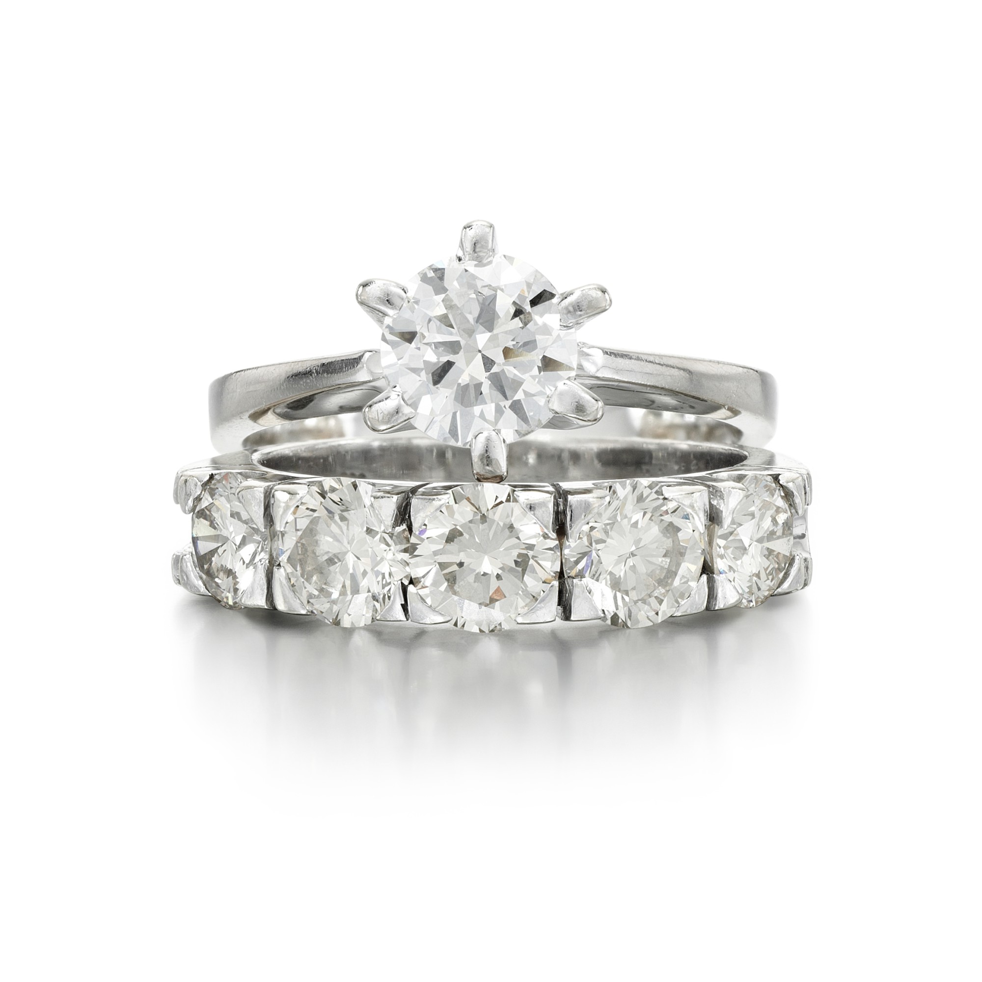 TWO DIAMOND RINGS | Fine Jewels | Jewellery | Sotheby's