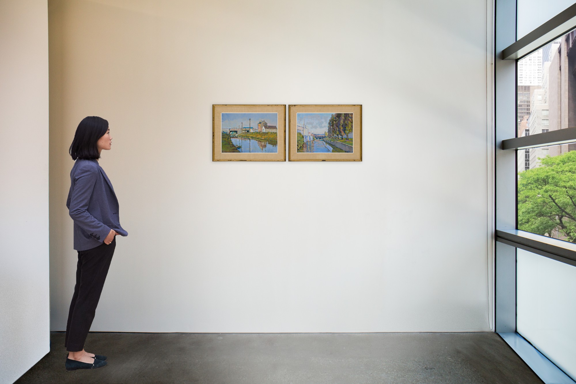 WILLIAM ENNIS | LIFFEY CANAL: A PAIR OF PAINTINGS | The Collection of ...