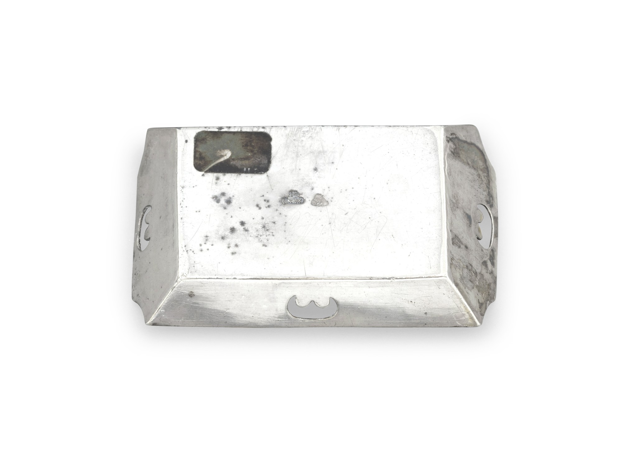 A Dutch silver miniature mangle-tray, Arnoldus van Geffen, Amsterdam ...