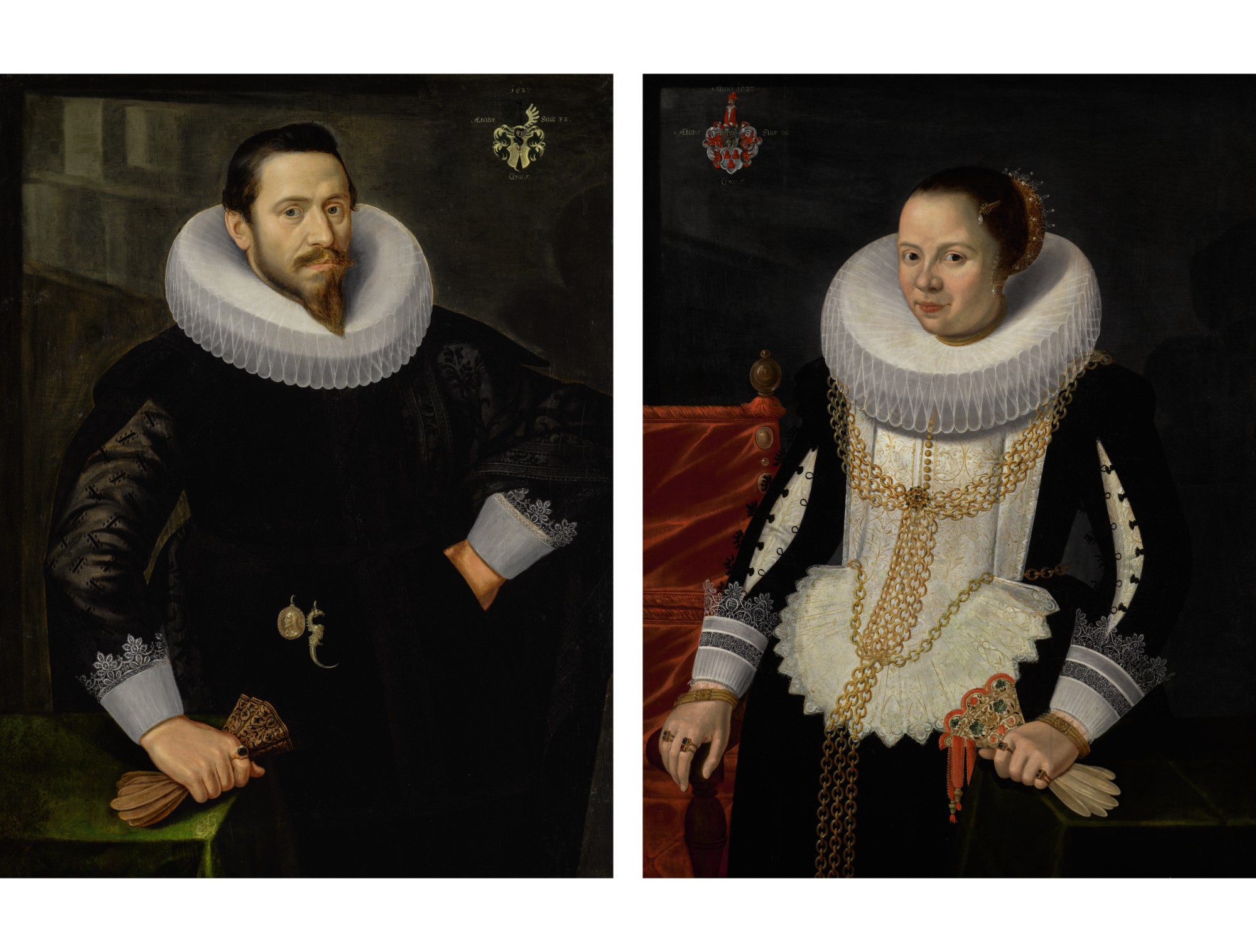 GOTTFRIED VON WEDIG | PORTRAITS OF PETER OSTERMANN AND HIS WIFE ...