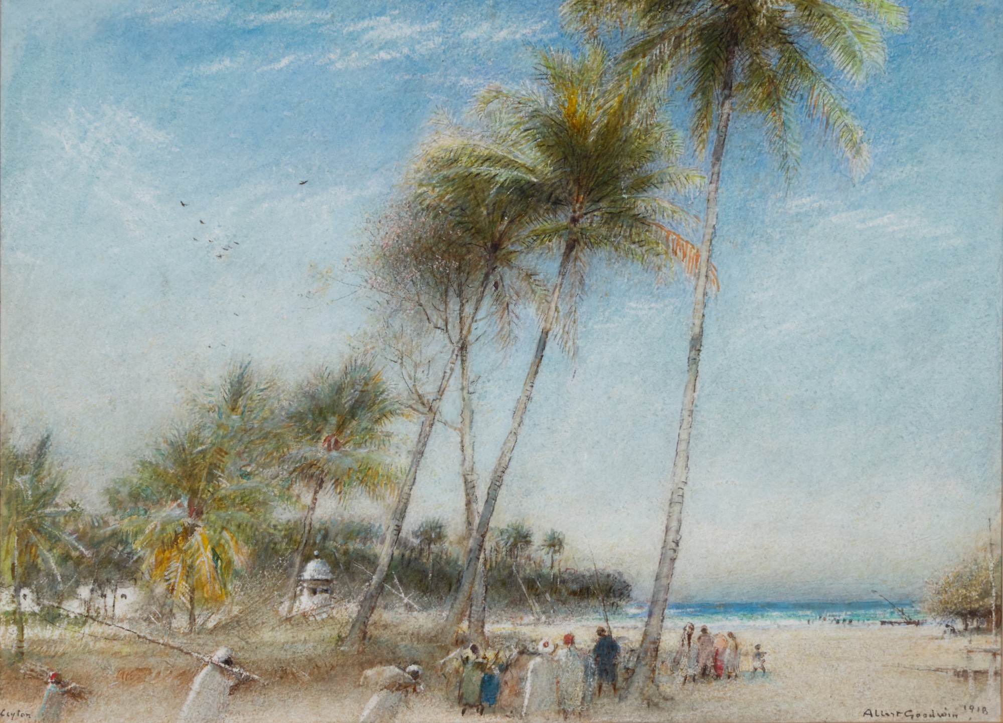 ALBERT GOODWIN, R.W.S. | The Beach, Sri Lanka | The Art of Travel ...