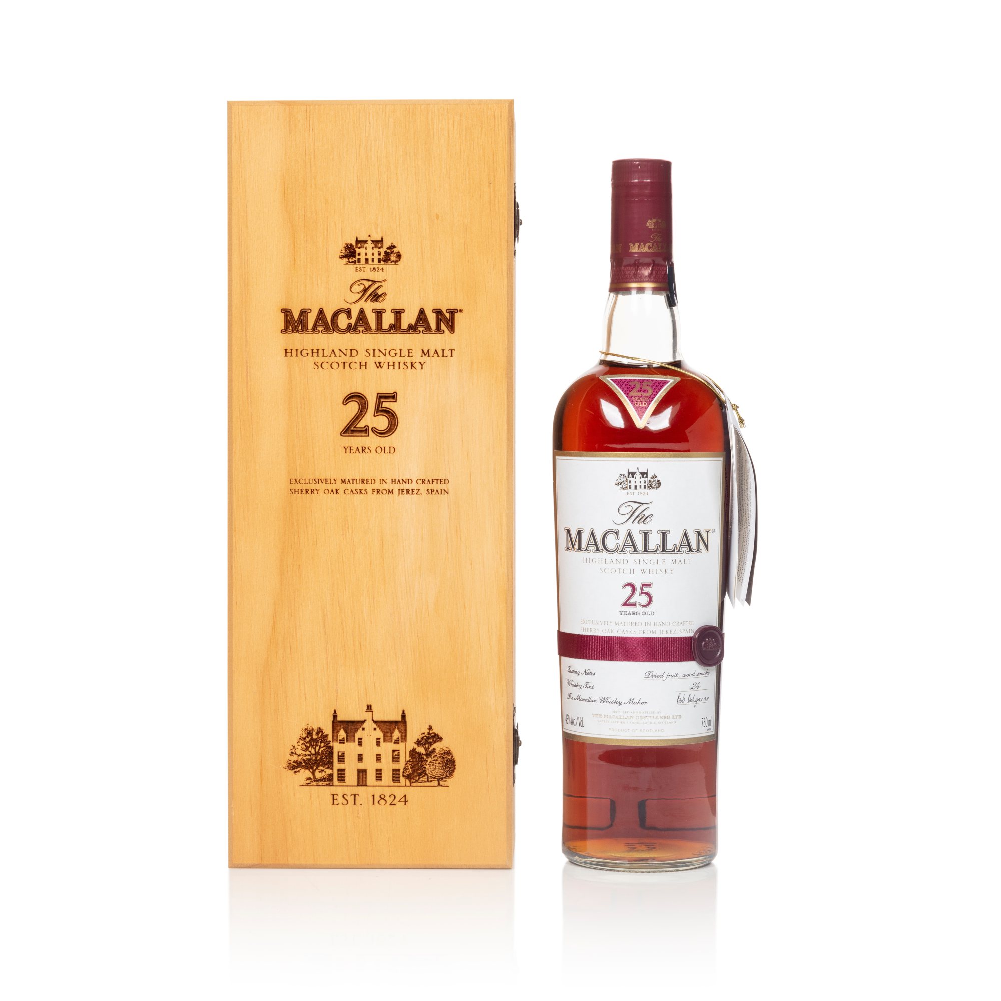 The Macallan 25 Year Old Sherry Oak 43.0 abv (1 BT75) | Finest Whisky ...