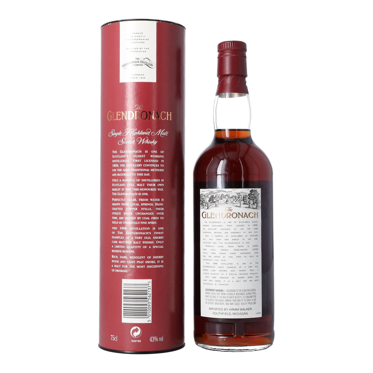 The Glendronach Vintage 25 Year Old 43.0 abv 1968 (1 BT75) | Whisky ...