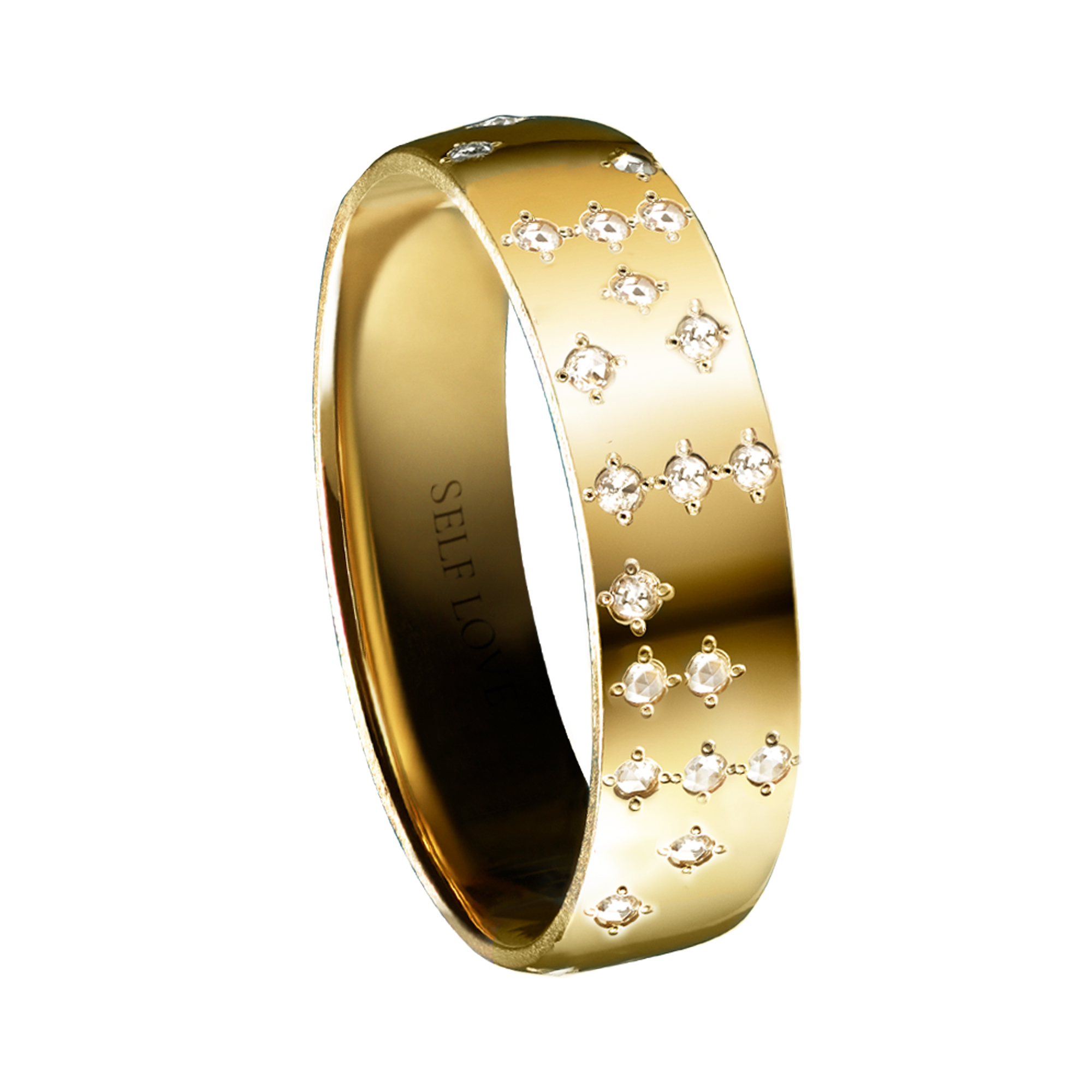 Milamore Gold And Diamond Braille Self Love Ring Available For ...
