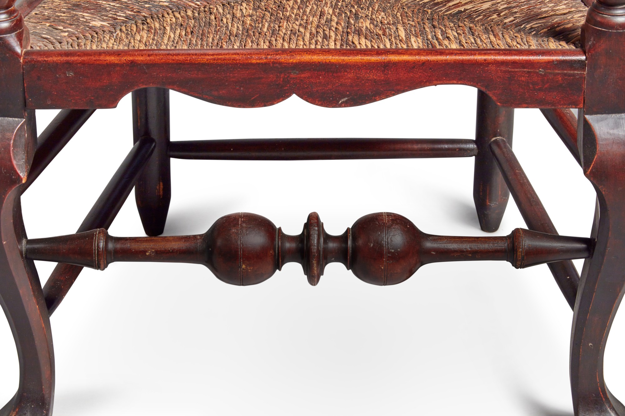 The Stokes Family Very Rare Queen Anne Brown-Painted Brown-Painted ...