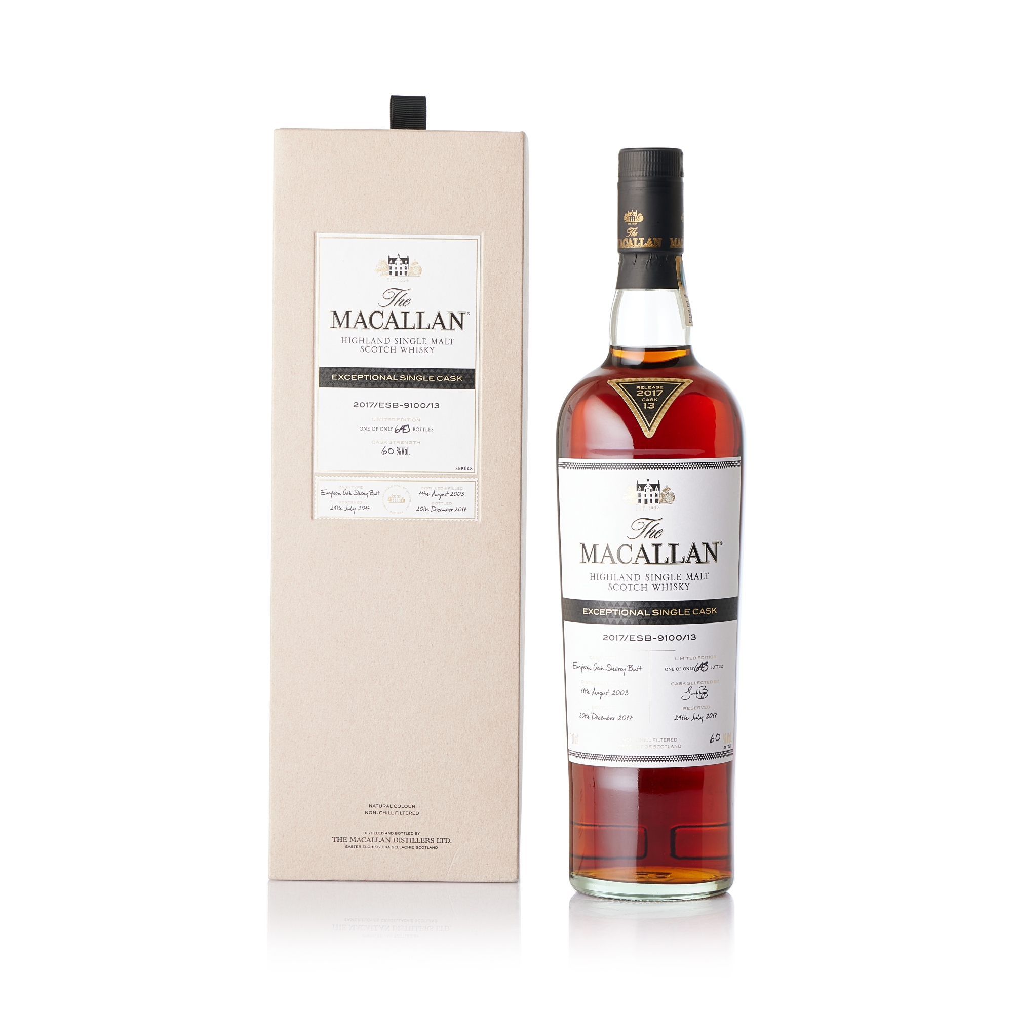 The Macallan Exceptional Single Cask 2017/ESB-9100/13 60.0 abv 2003 (1 ...
