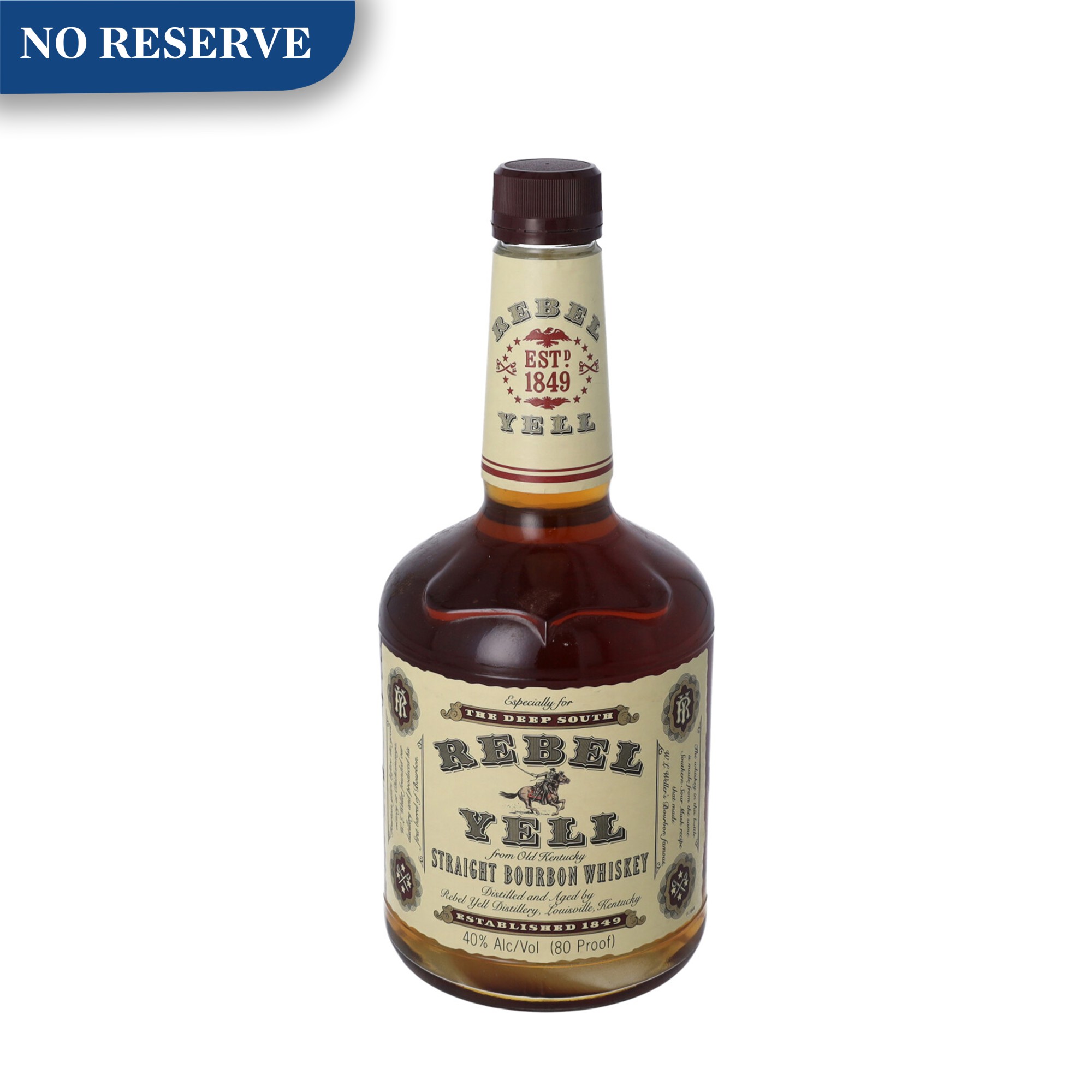 Rebel Yell 80 proof NV (1 BT75) | Rare Bourbon + Rye | The Thoroughbred ...