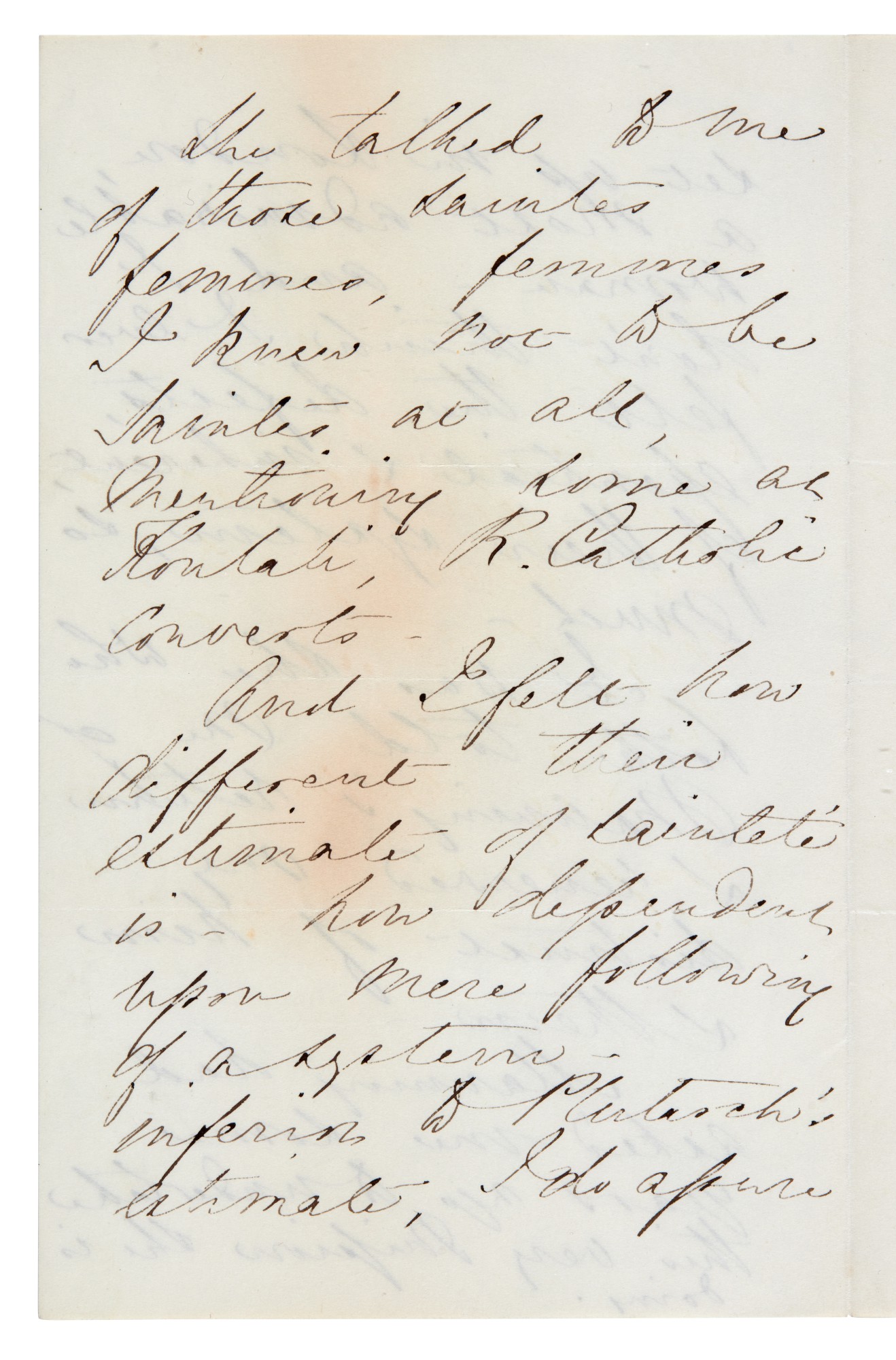 Florence Nightingale | Autograph postscript to a letter, on sainthood ...
