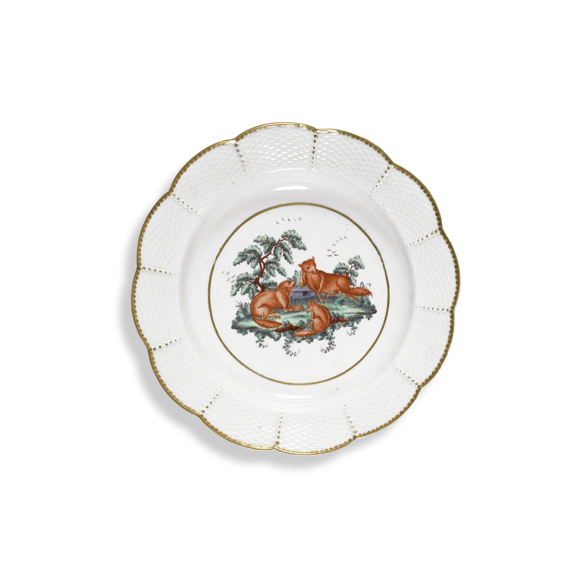 A Worcester Fable-Decorated Dessert Plate, Circa 1780 | Hyde Park ...