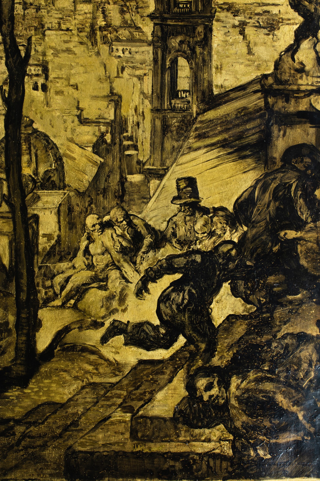 José María Sert (1874-1945) 'Vision de Naples' An eleven-leaf screen ...