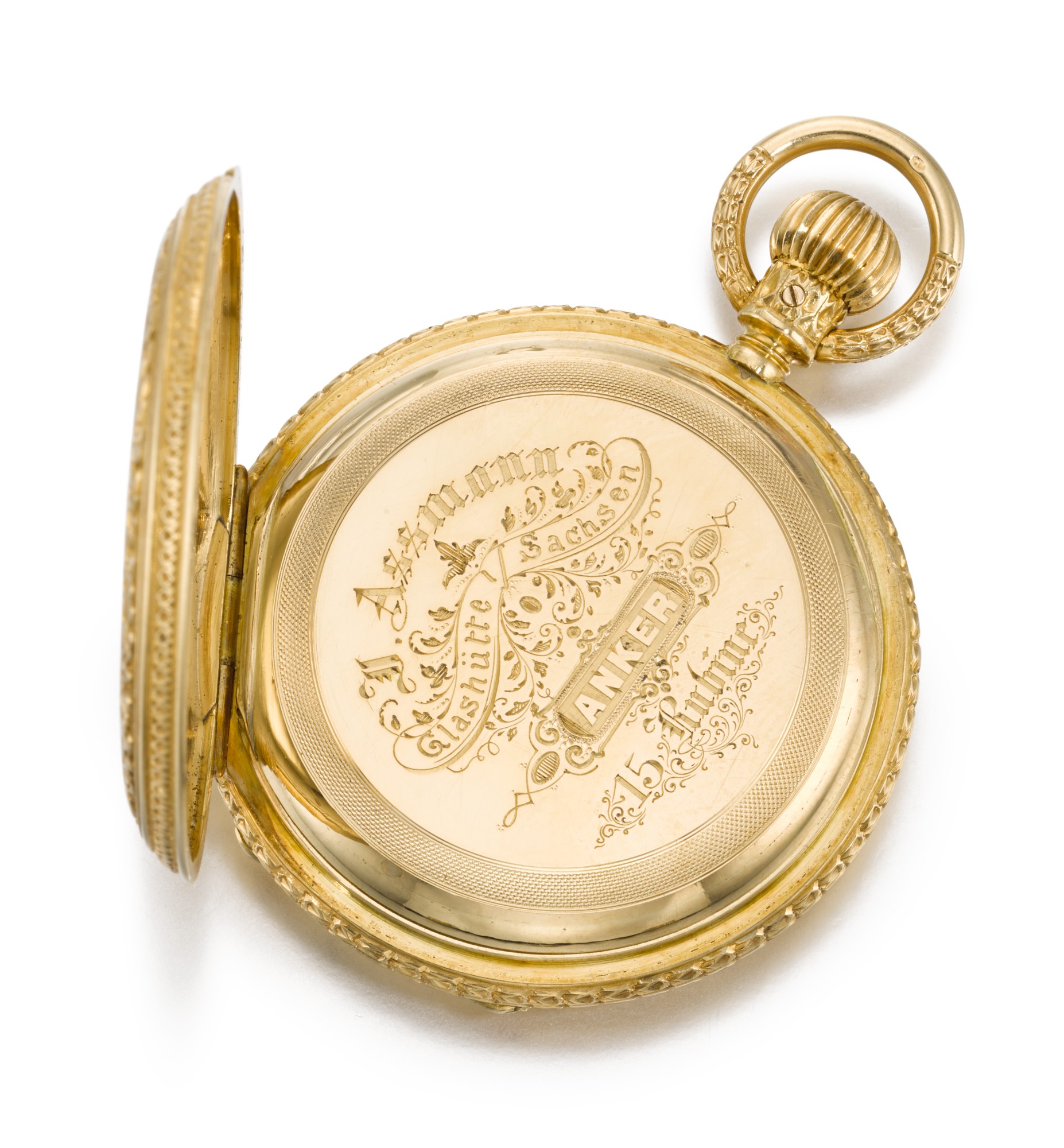 J. ASSMANN, GLASHÜTTE [J. Assmann，格拉蘇蒂] | A LADY'S GOLD DECORATIVELY ...