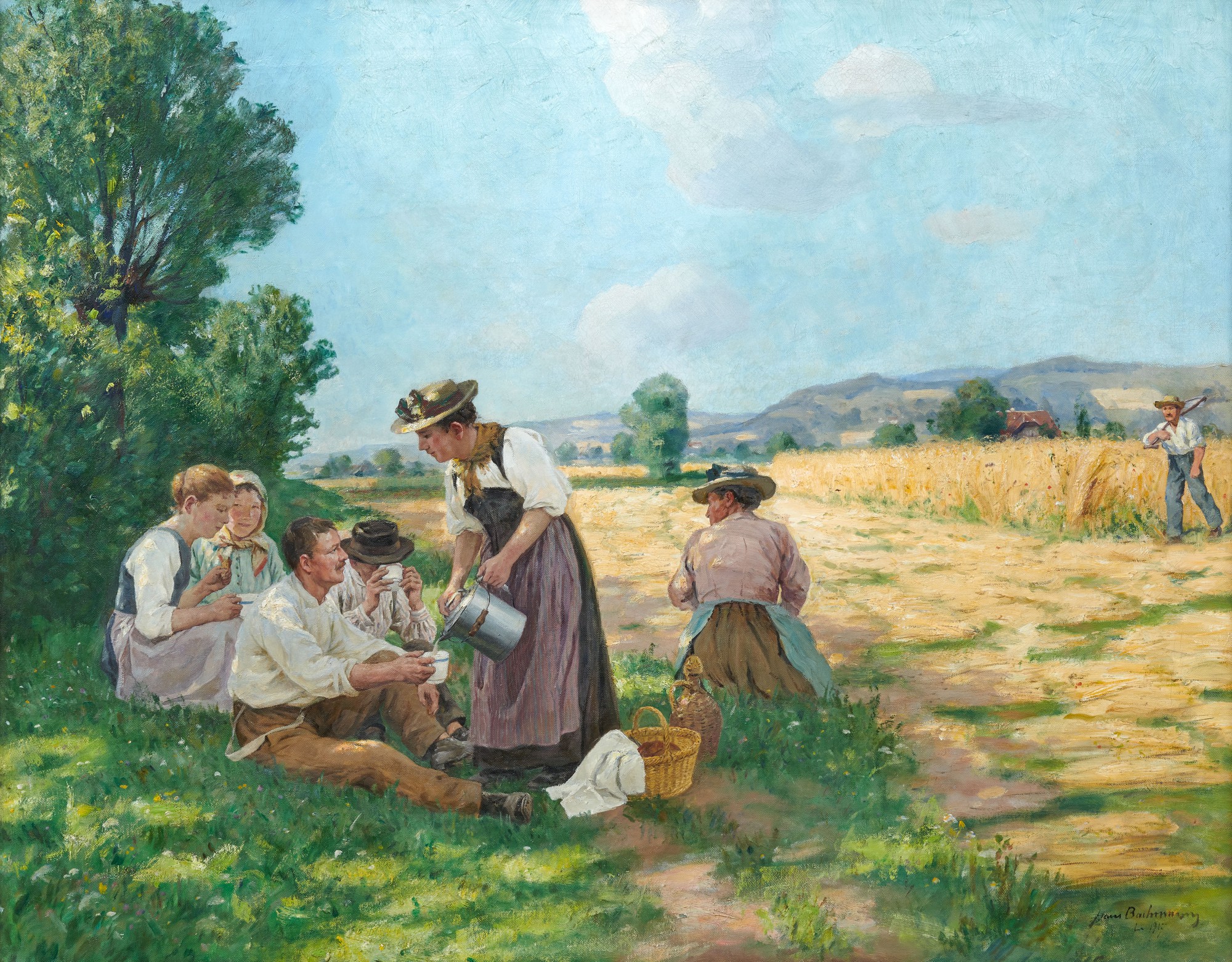 HANS BACHMANN | ERNTE-ZNÜNI, 1915 | Swiss Made UNLOCKED | 2020 | Sotheby's