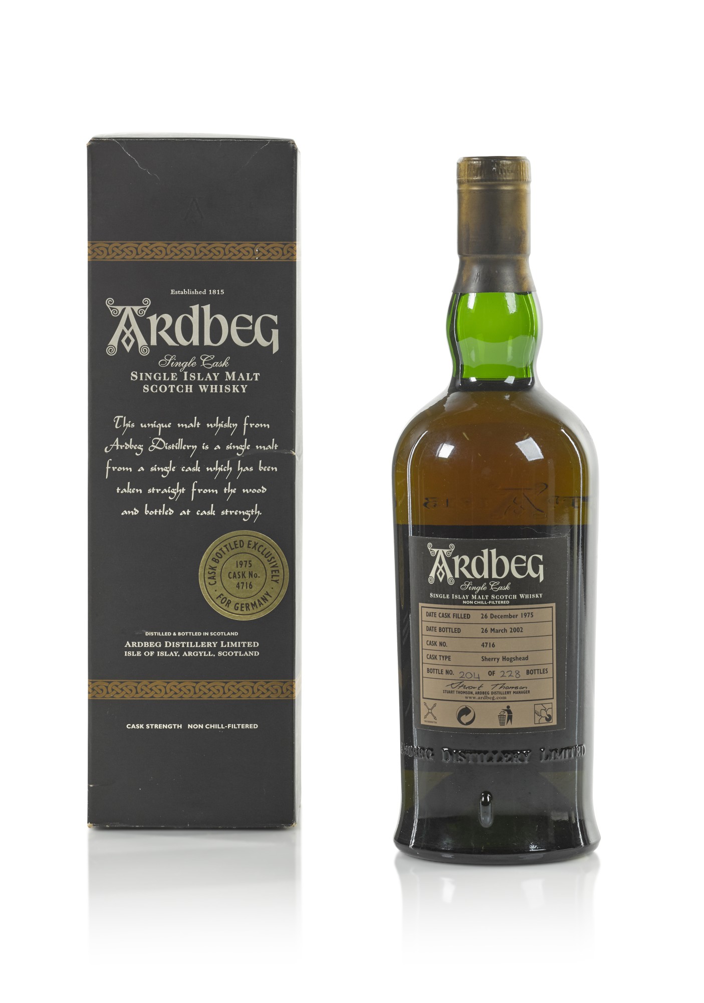 Ardbeg Single Cask #4716 44.8 abv 1975 | Distilled | Rare Scotch and ...