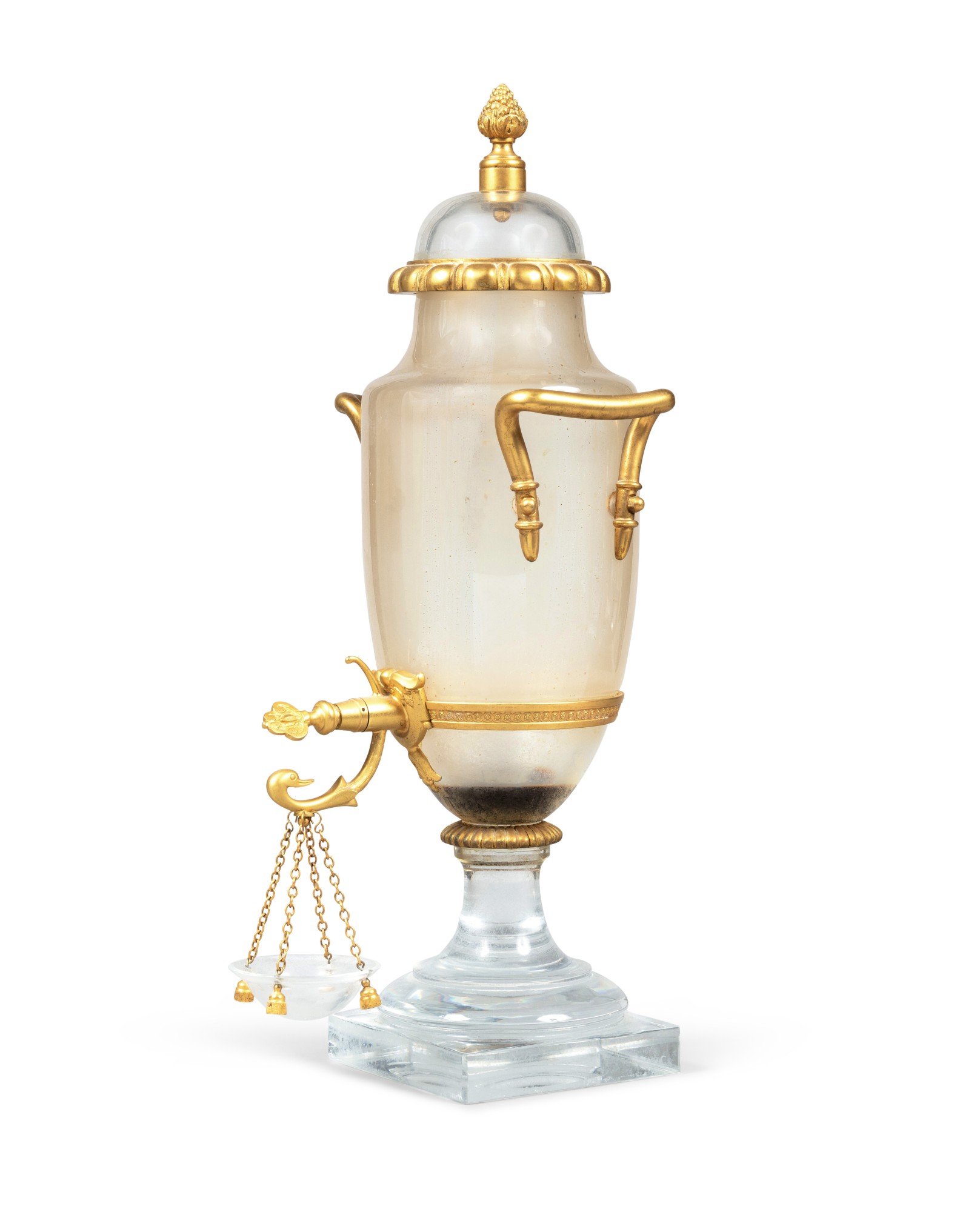 Baccarat for Caron, Perfume fountain in crystal and gilt bronze ...