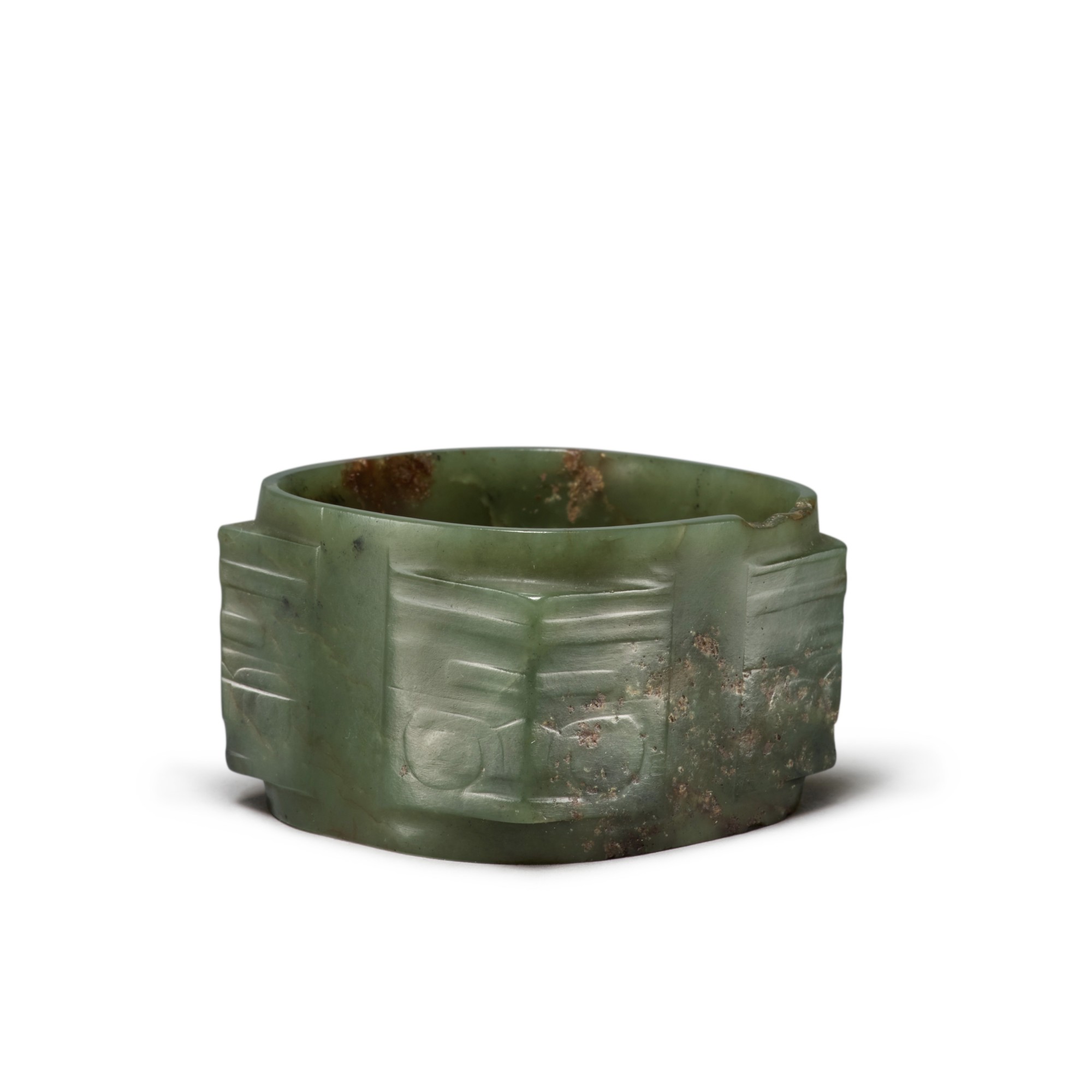 A green jade cong, Neolithic period, Liangzhu culture | 新石器時代 良渚文化 玉琮 ...