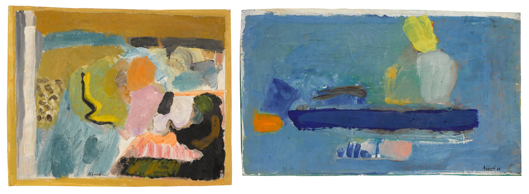 SHAFIC ABBOUD | I) INTERIEUR II) BLEU | 20th Century Art / Middle East ...