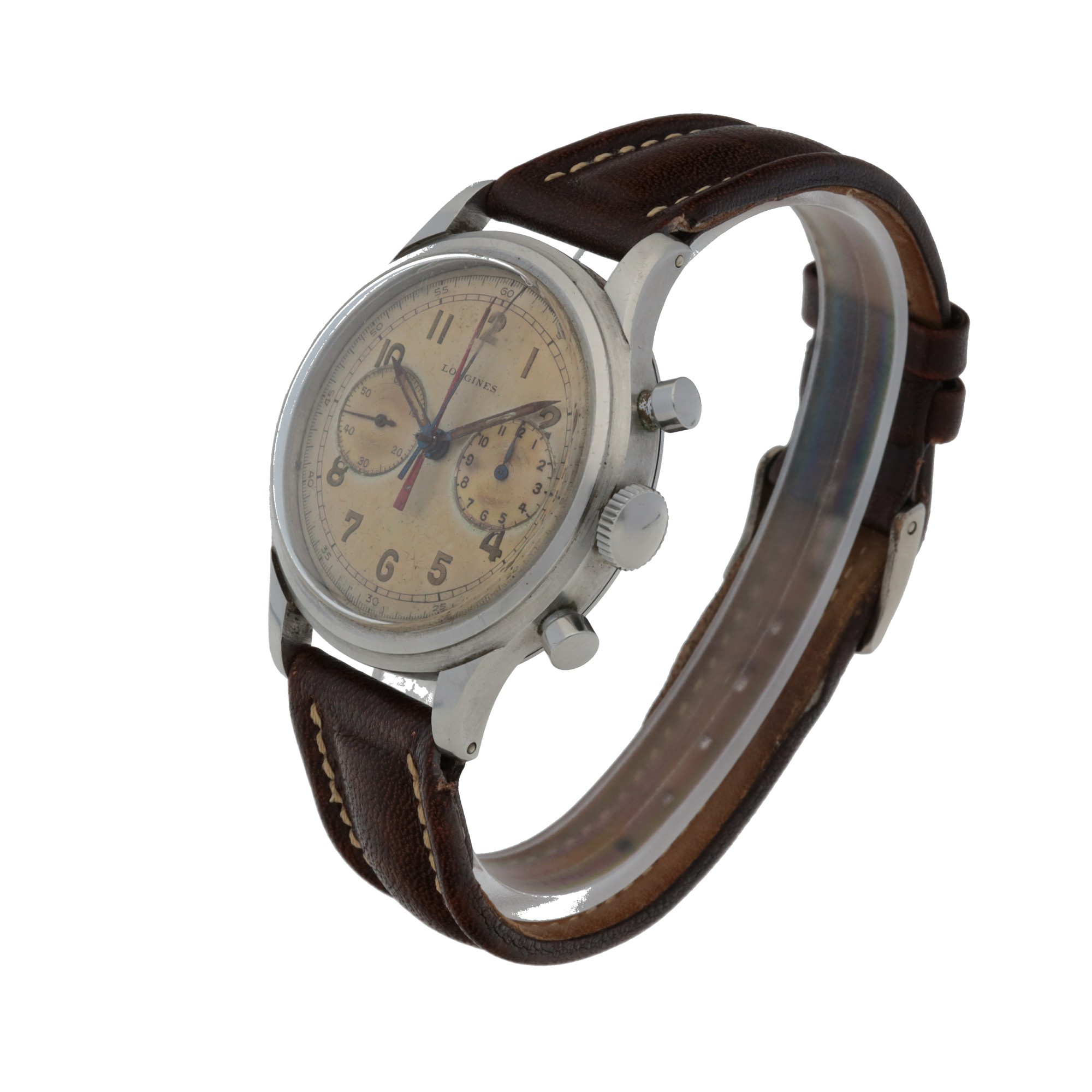 LONGINES | 'DOUBLE HAND', REF 5699 STAINLESS STEEL CHRONOGRAPH ...