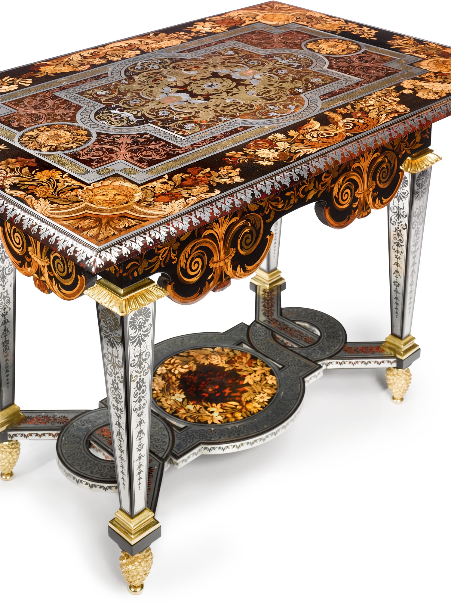 A Louis XIV marquetry console table, circa 1675-1680, attributed to ...