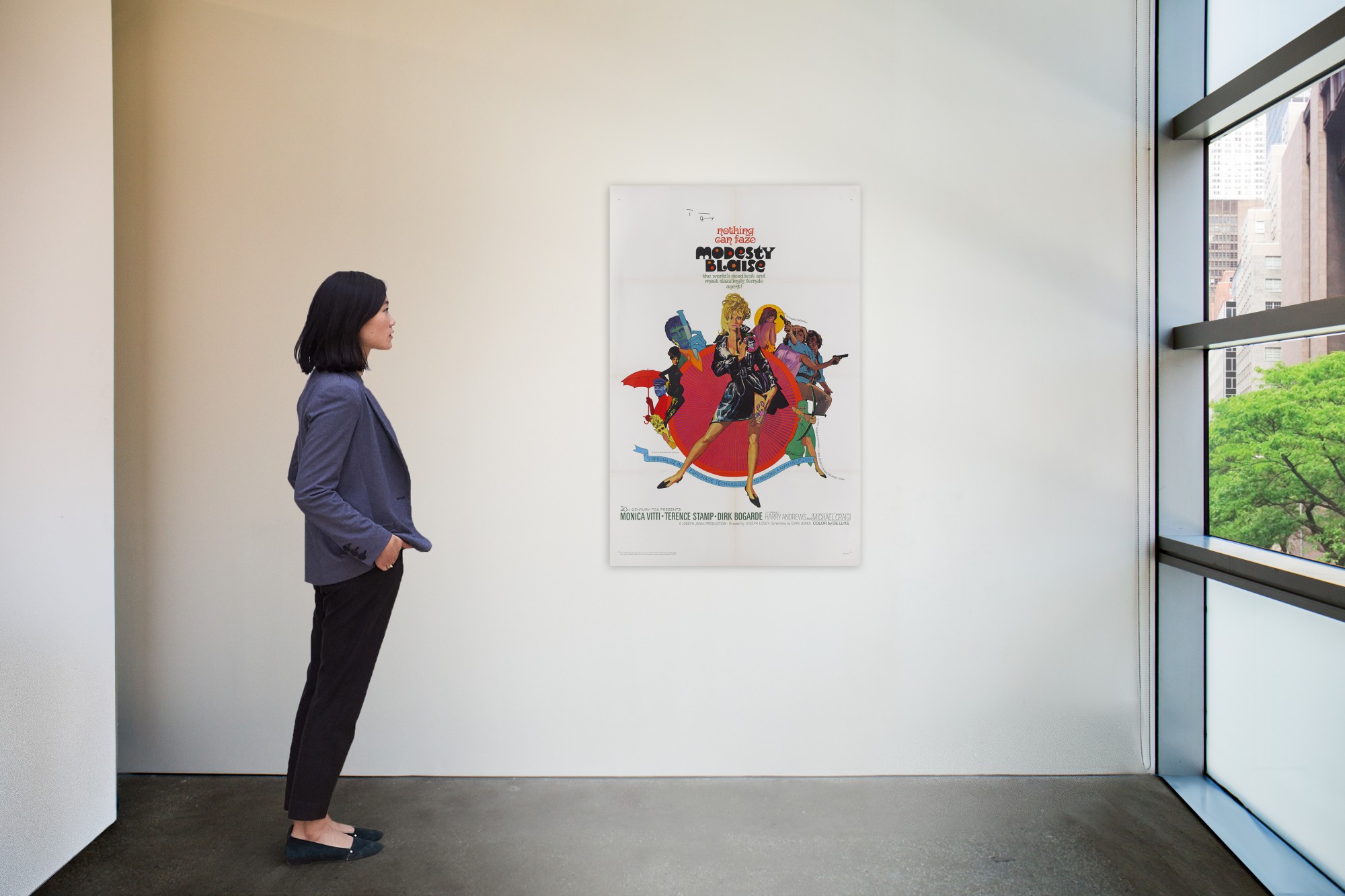 MODESTY BLAISE (1966) POSTER, US, SIGNED BY TERENCE STAMP | Original ...