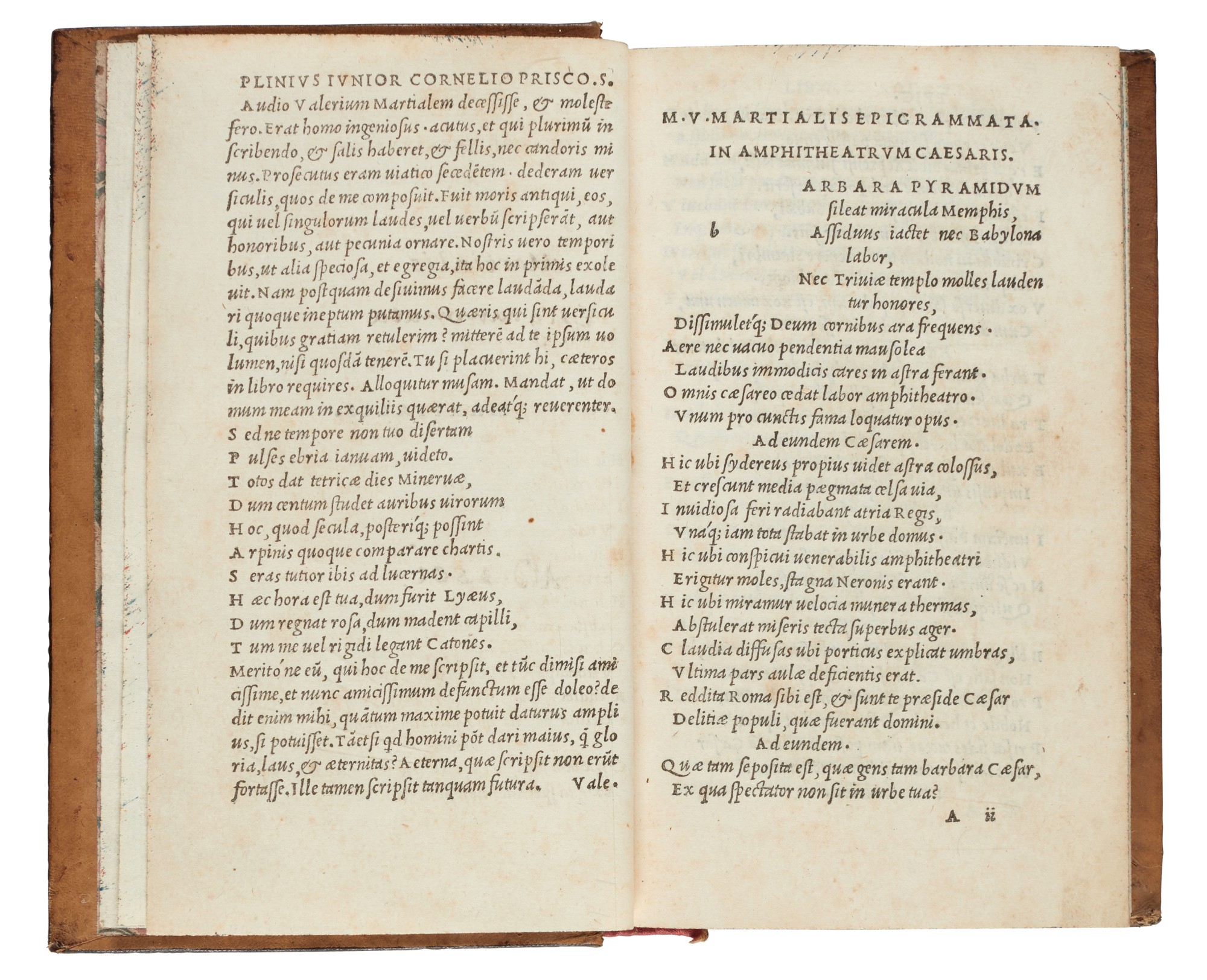 Martialis, Epigrammata, Venice, Aldus, 1501, mottled calf | Music and ...