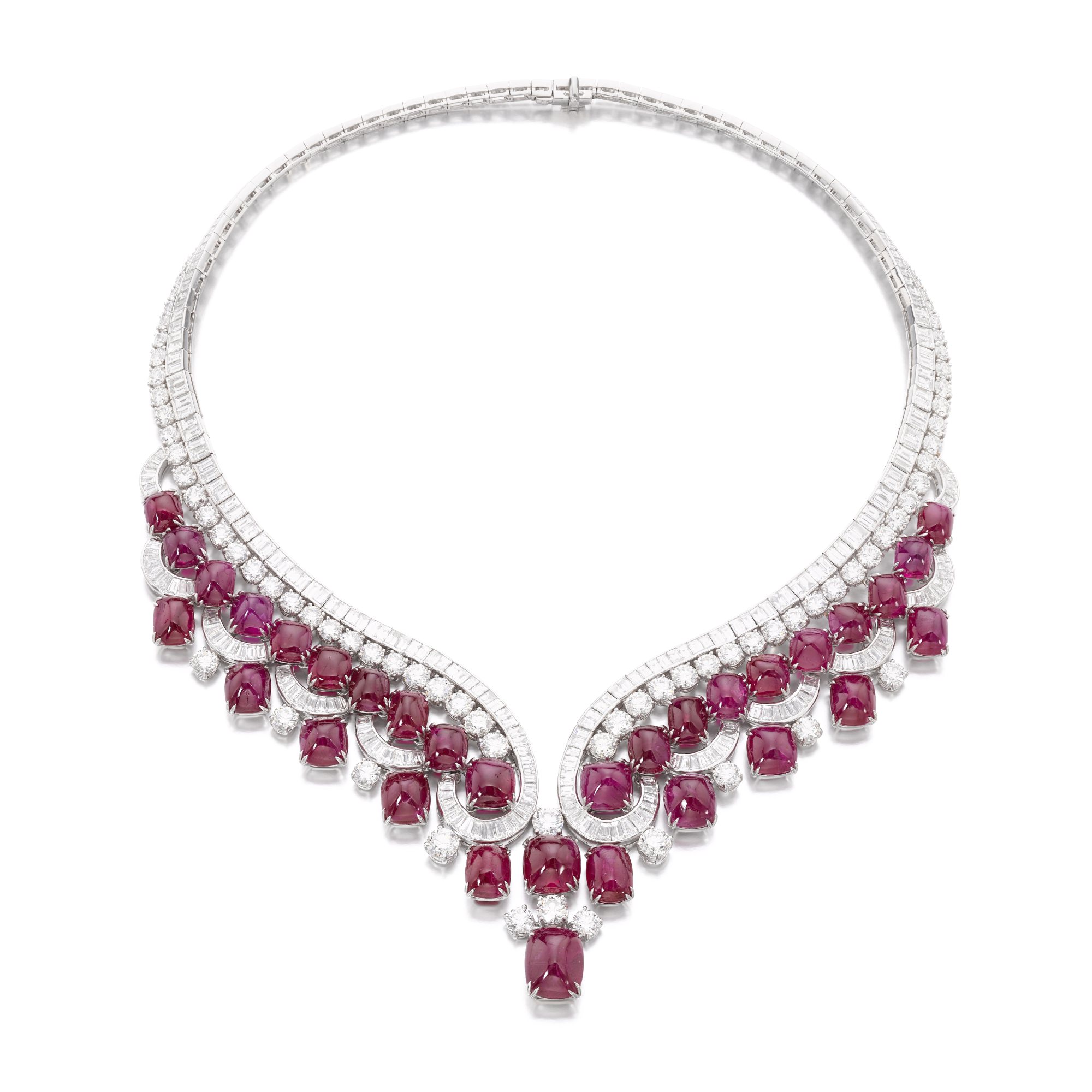 Elegant ruby and diamond necklace | 海瑞溫斯頓 紅寶石及鑽石項鏈 | Magnificent Jewels ...