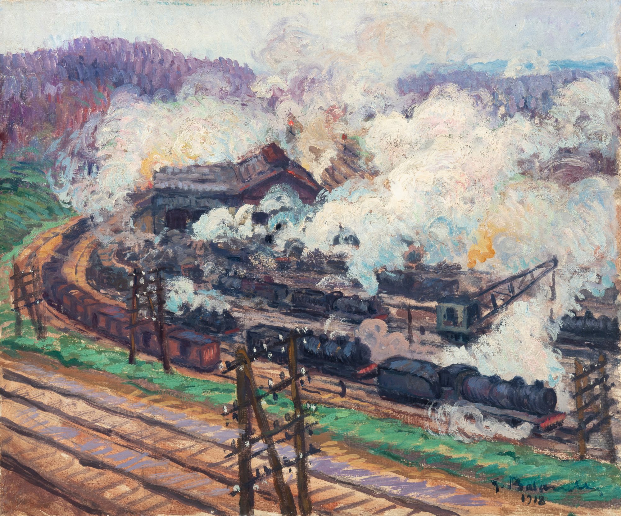 Trains in a Station | Trains en gare | Une Autre Modernité – Les arts ...